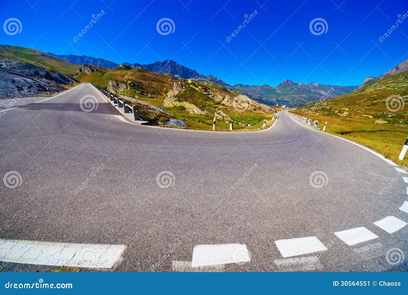 Turning road stock image. Image of nonurban, scene, switzerland - 30564551