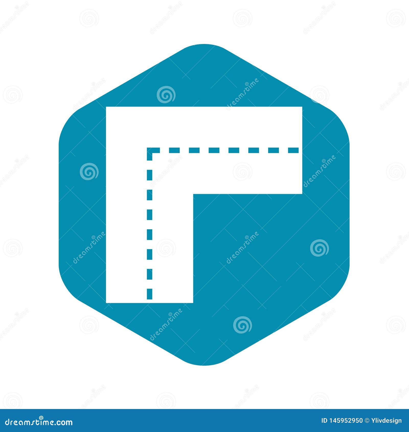 Turning Road Icon, Simple Style Stock Vector - Illustration of junction ...