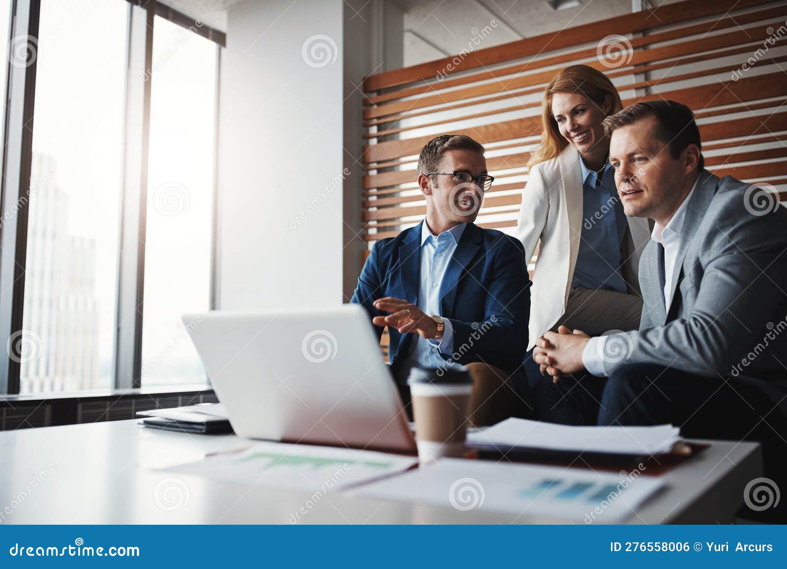 Turning Their Hard Work into Great Work. a Group of Businesspeople ...