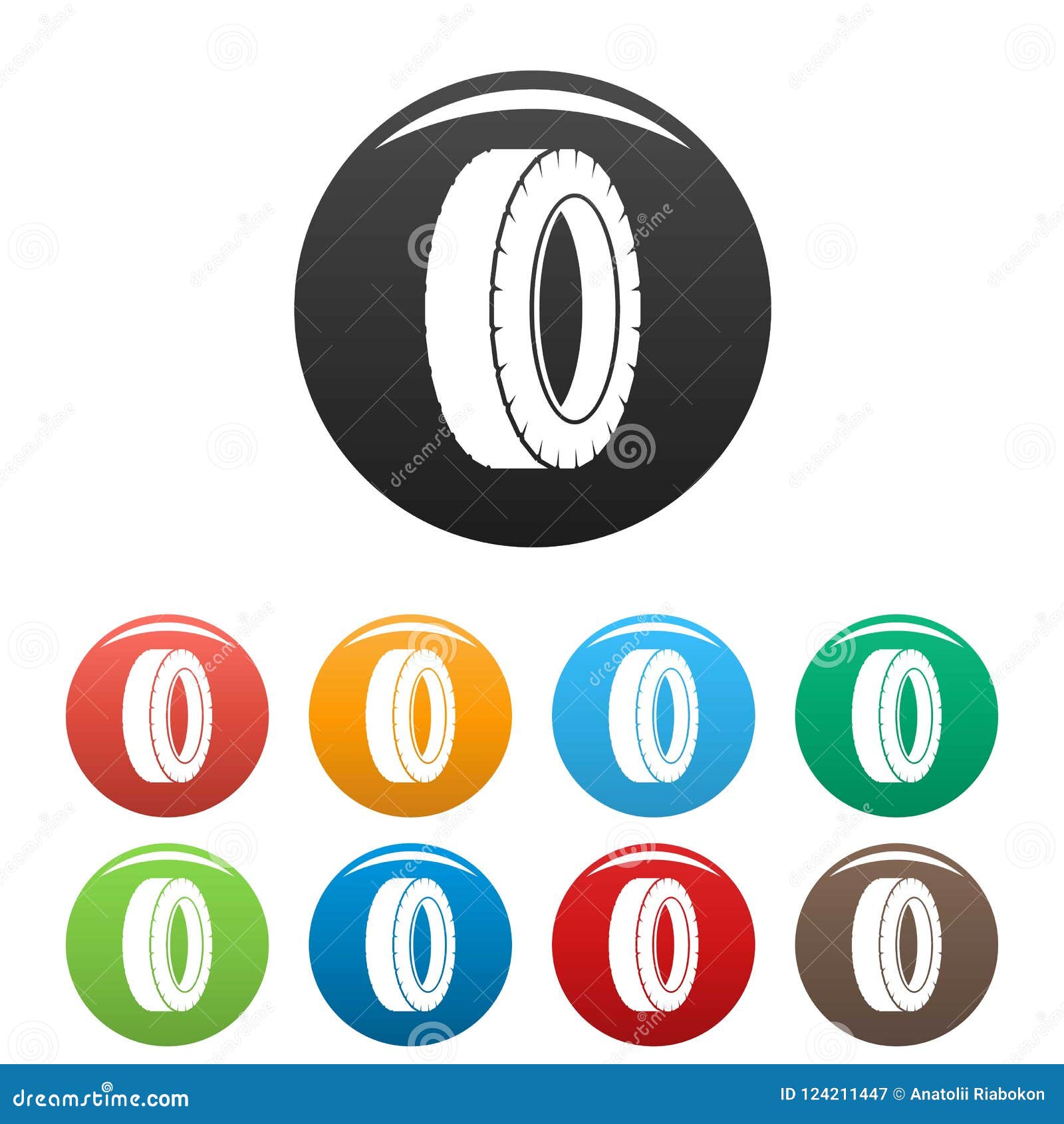Turning Tire Icons Set Color Stock Illustration - Illustration of ... Turning Tire Icons Set Color Stock Illustration - Illustration of ...