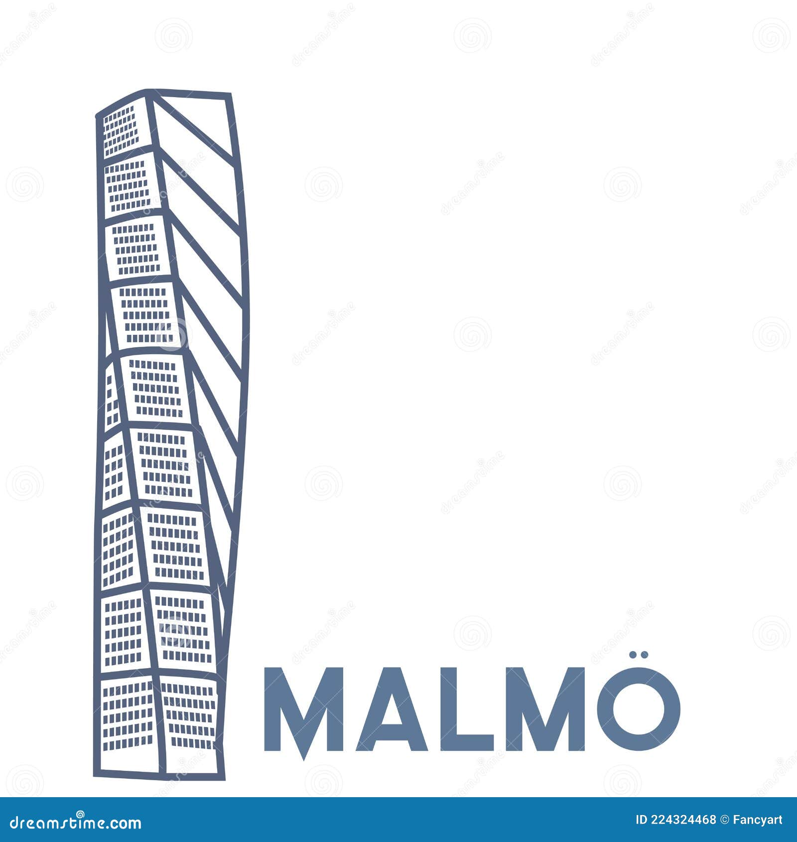 Turning Torso Architecture Skyline of Malmo City in Sweden- a Neo ... Turning Torso Architecture Skyline of Malmo City in Sweden- a Neo ...