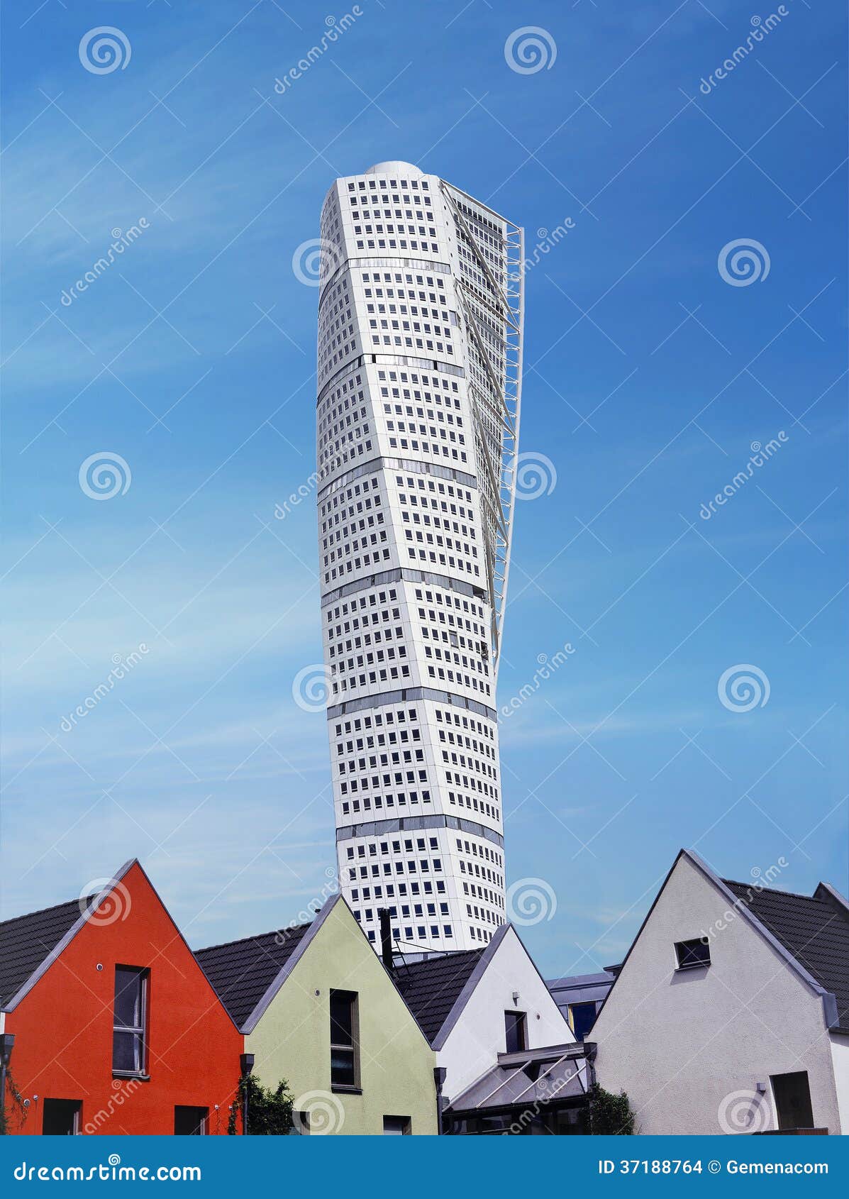 Turning Torso editorial stock image. Image of fisheye - 37188764