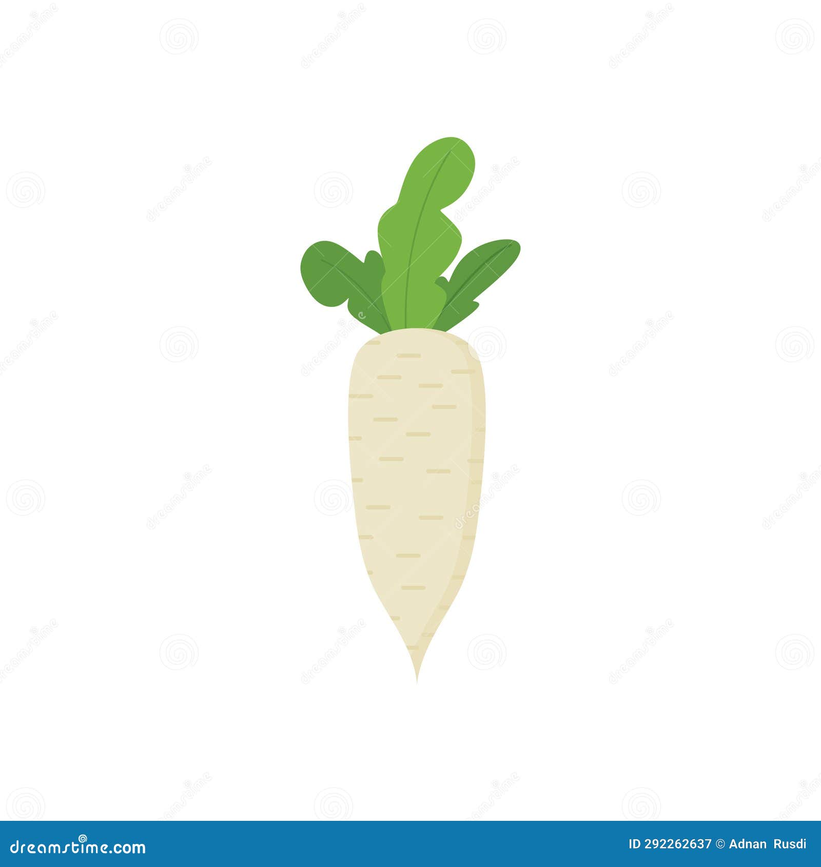 Turnip Flat Design Vector Illustration Stock Vector - Illustration of ...