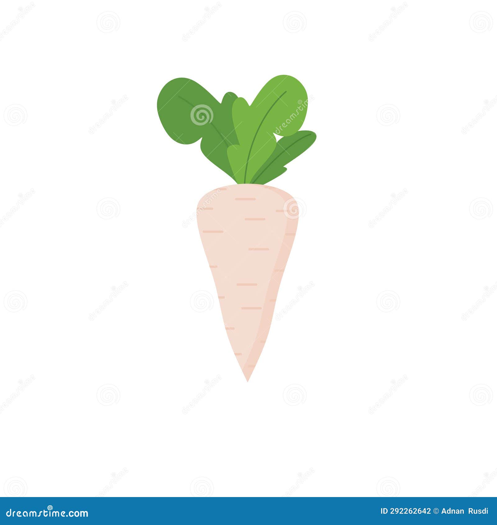 Turnip Flat Design Vector Illustration Stock Illustration ...