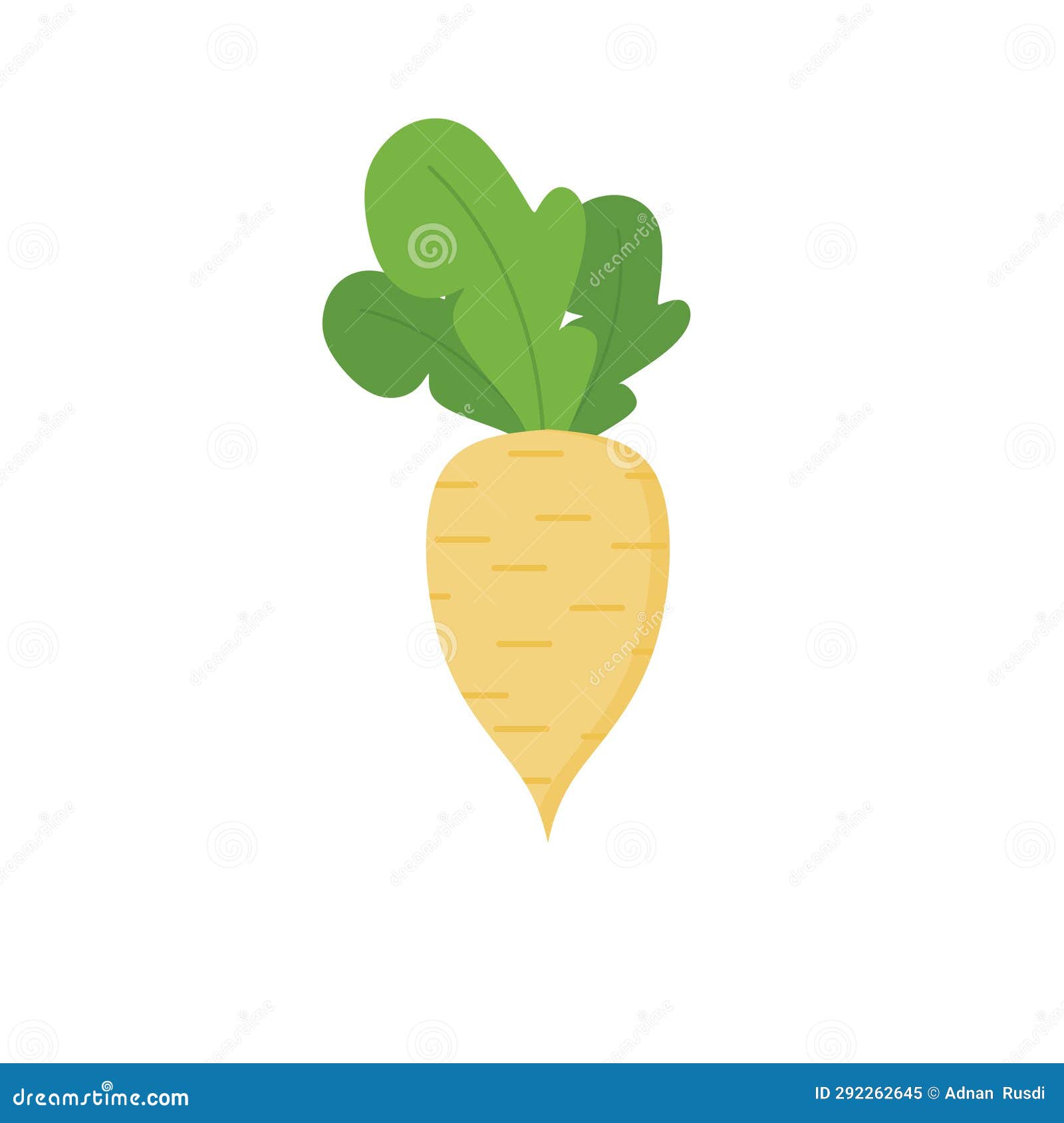 Turnip Flat Design Vector Illustration Stock Illustration ...