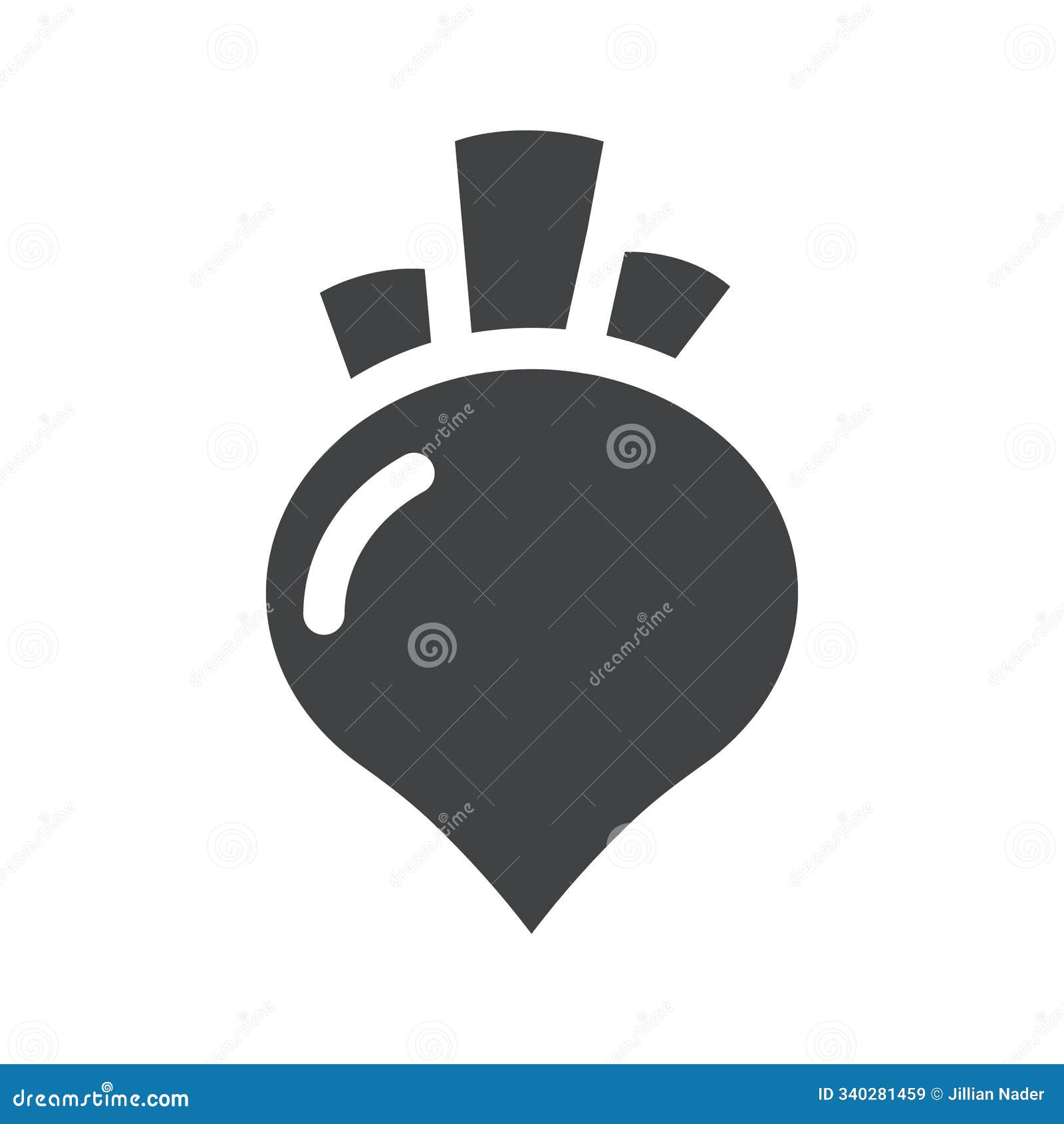 Turnip Icon Simple Vector Symbol Stock Vector - Illustration of food ...