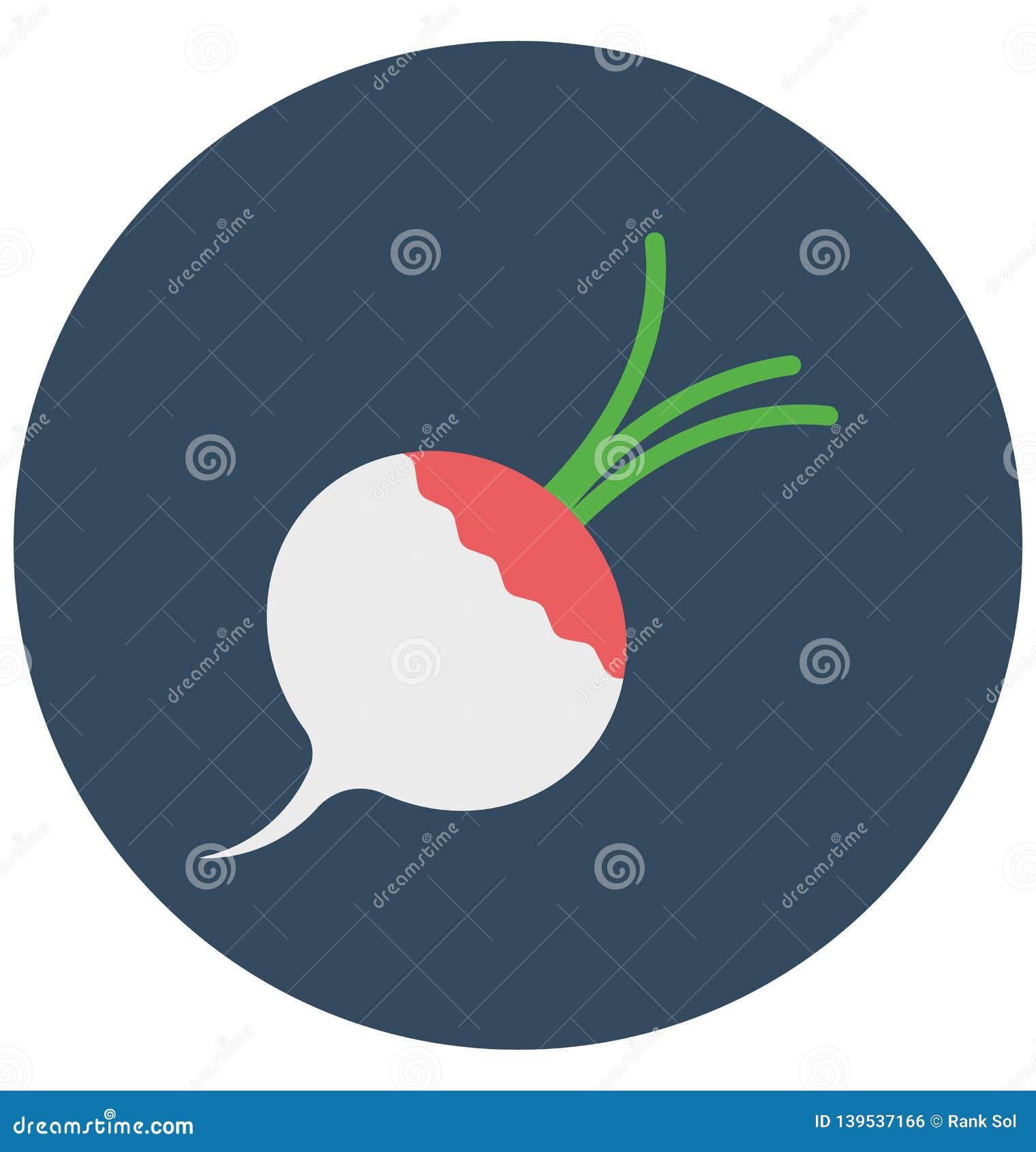 Turnip, Vegetable Isolated Color Vector Icon that Can Be Easily ...