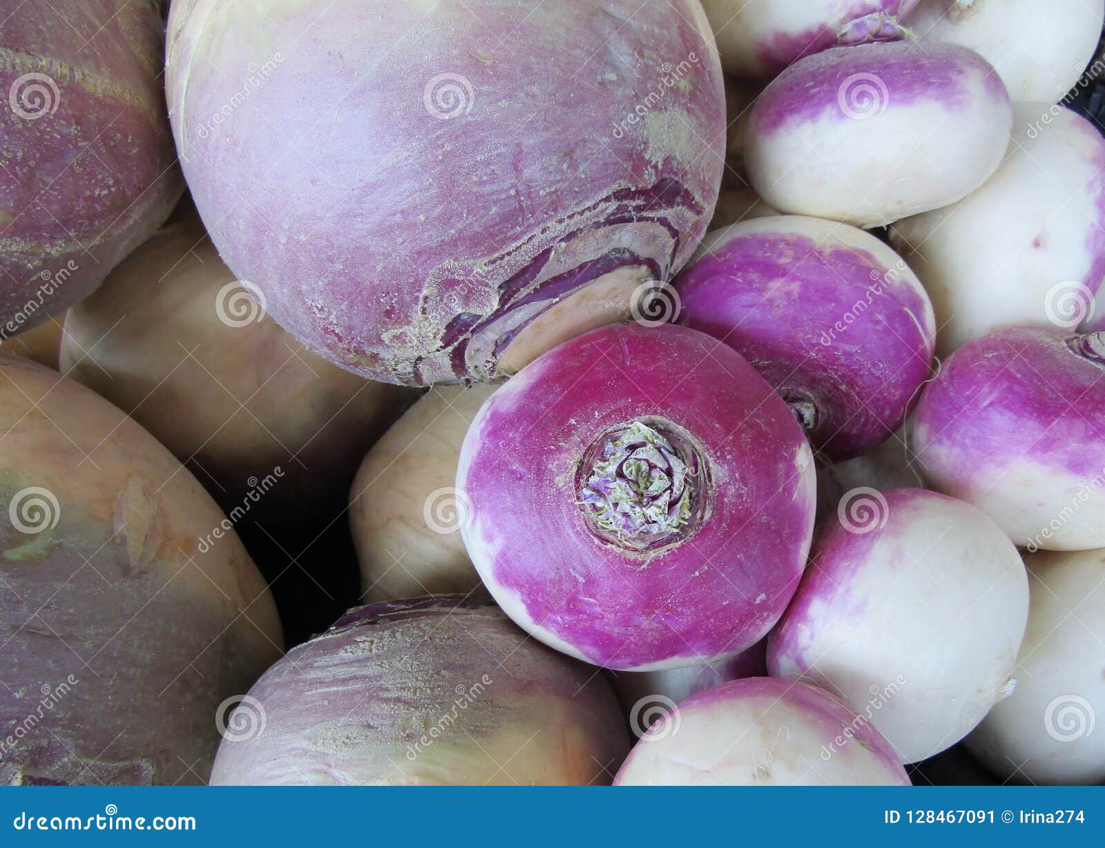 Turnips at a market stall stock image. Image of market - 128467091
