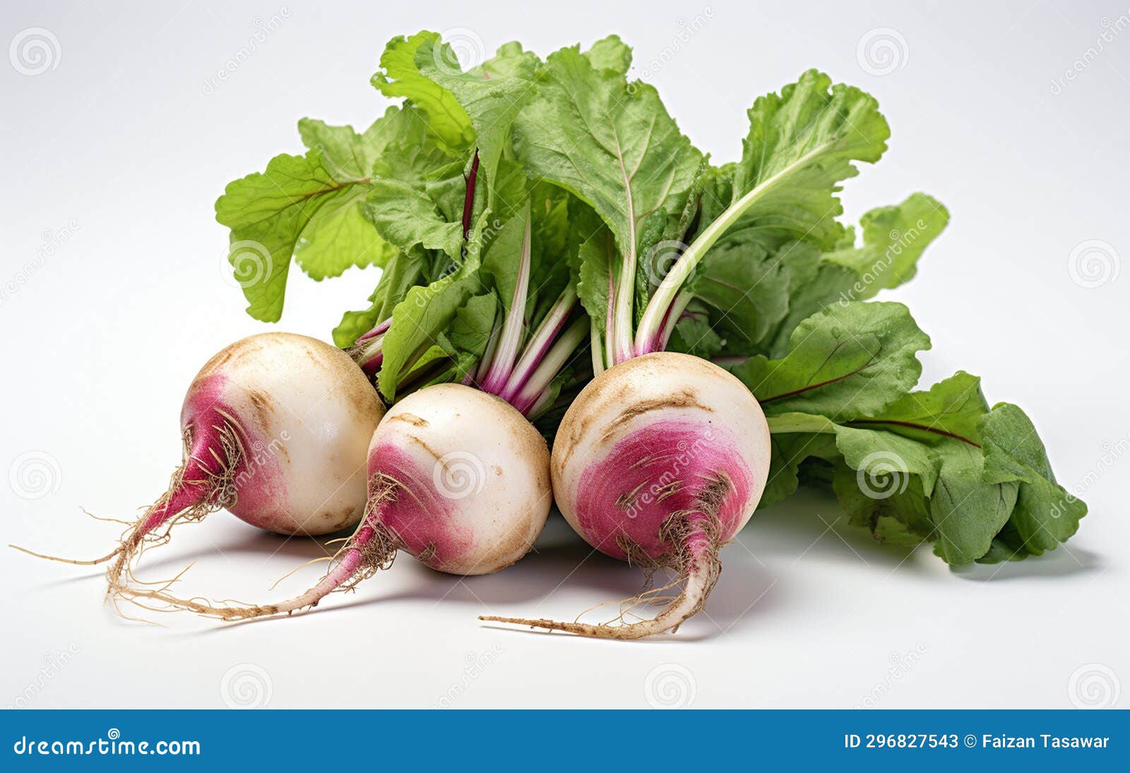 Turnips on a White Background -Generative Ai Stock Image - Image of ...