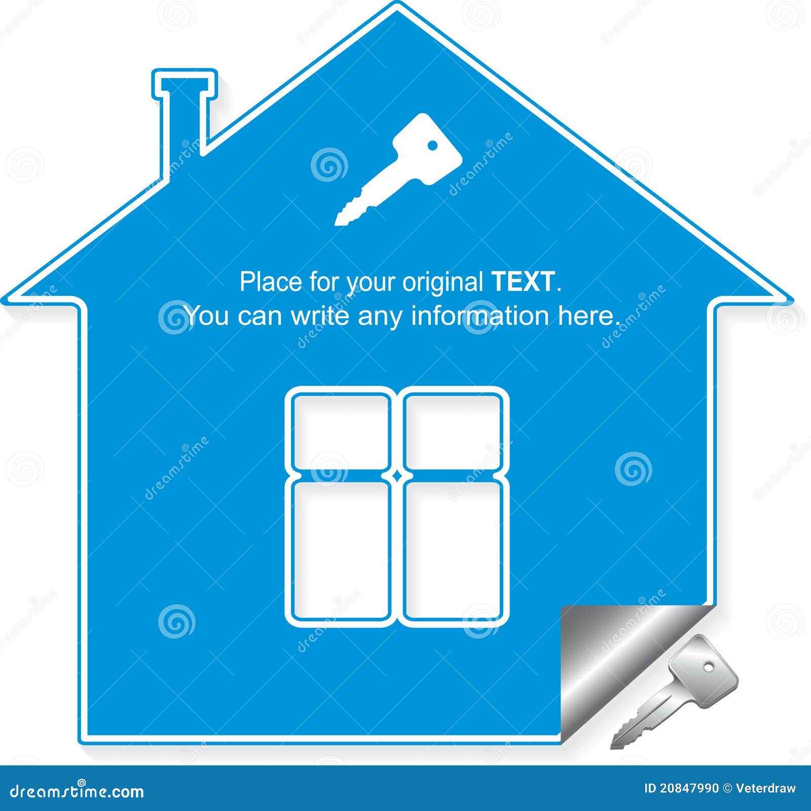 Turnkey Home, Vector Illustration Stock Vector - Illustration of estate ...