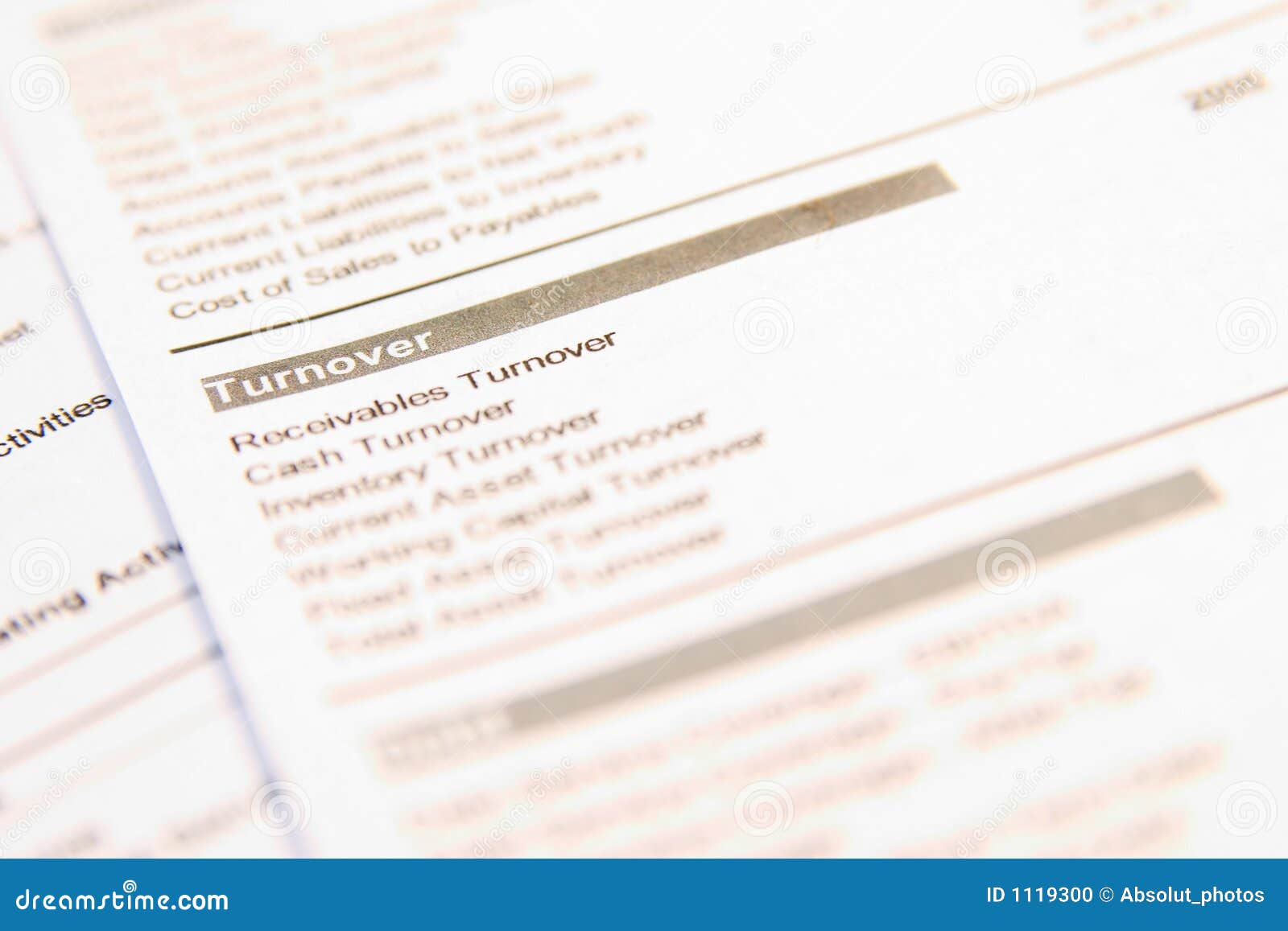 Turnover stock photo. Image of financial, income, earnings - 1119300
