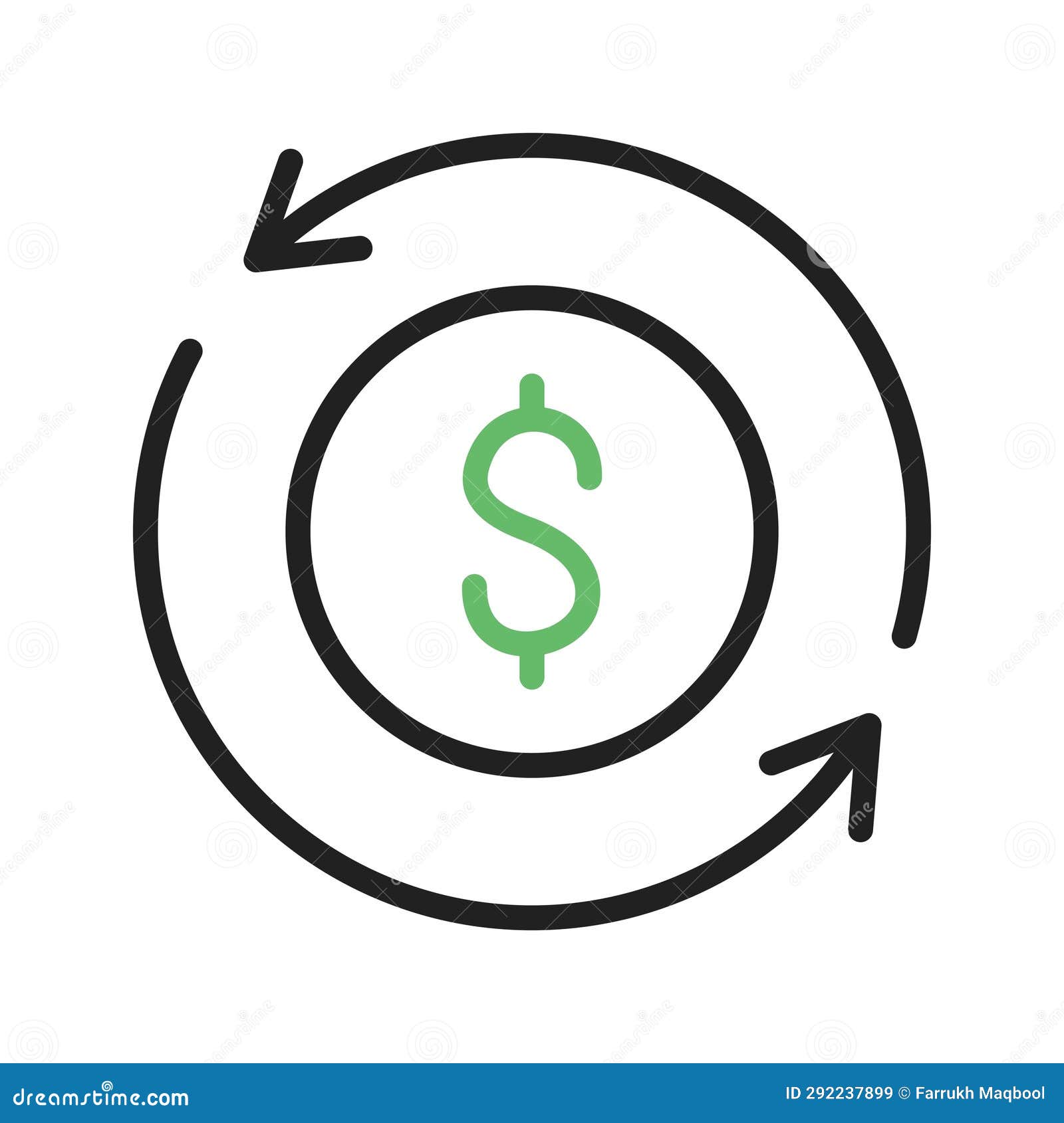 Turnover Icon Vector Image. Stock Illustration - Illustration of money ...
