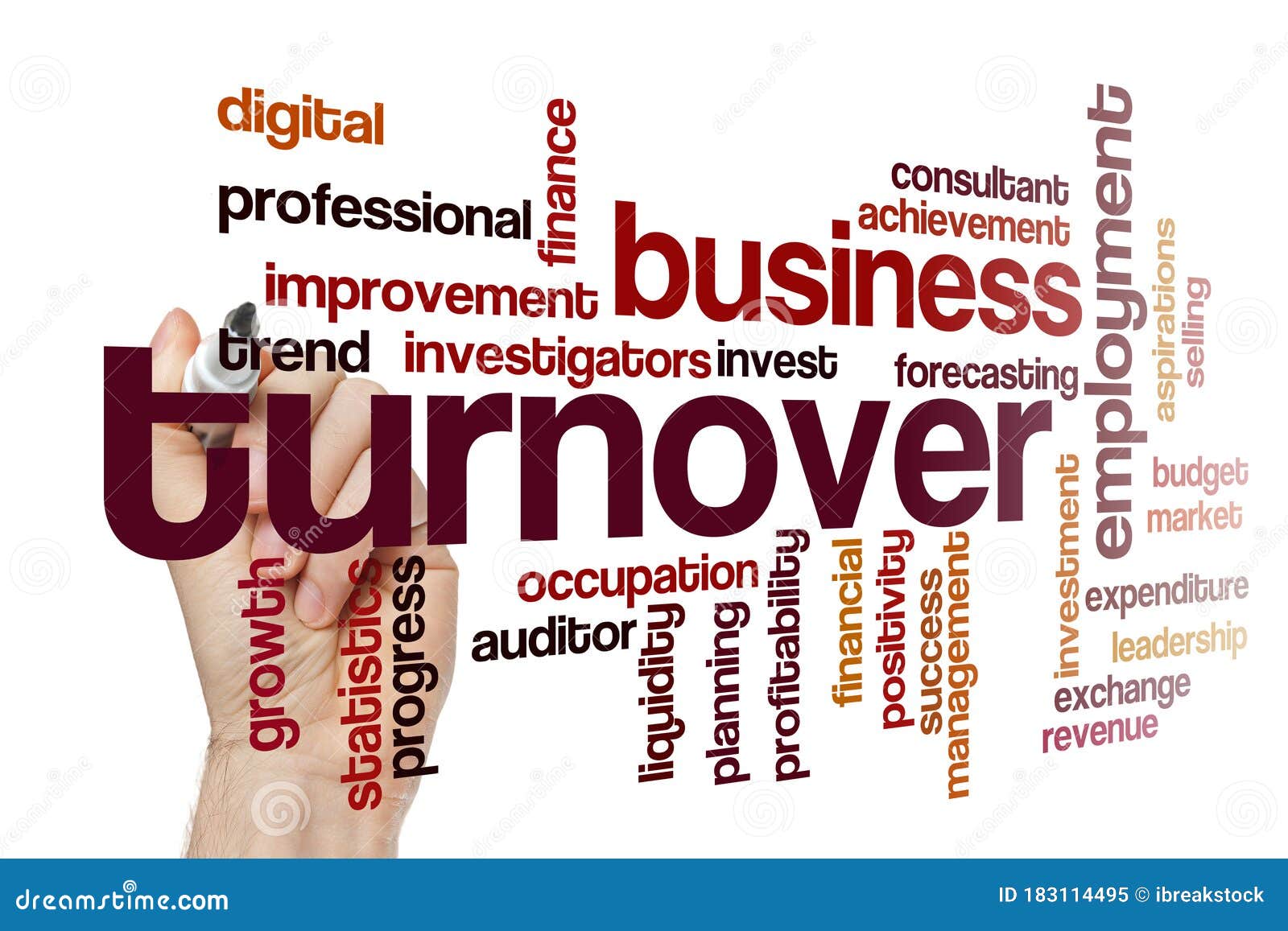 Turnover Word Cloud Concept Stock Illustration - Illustration of ...