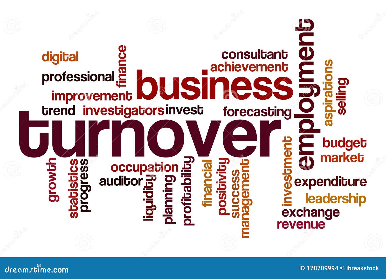 Turnover Word Cloud Concept Stock Illustration - Illustration of ...