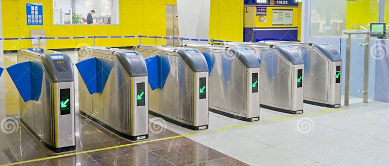 Turnstile editorial stock photo. Image of entry, busy - 19370458
