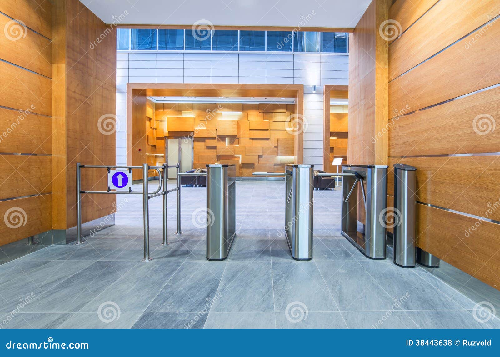 Turnstile in Business Center Stock Photo - Image of metal, business ...