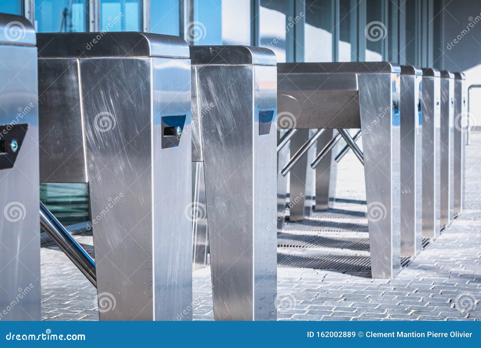 Turnstile. Checkpoint. Automatic Access Control Stock Image - Image of ...