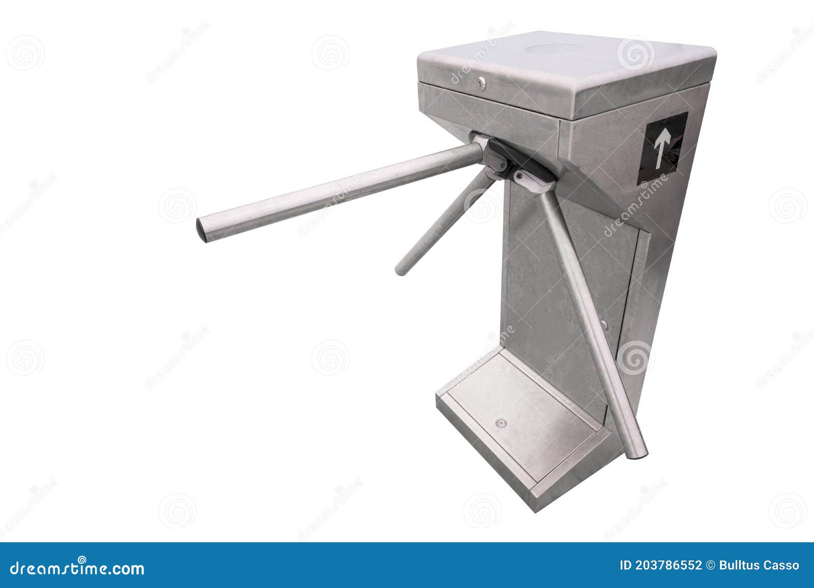 Turnstile Gate for Way Exit or Entrance Stock Photo - Image of metal ...