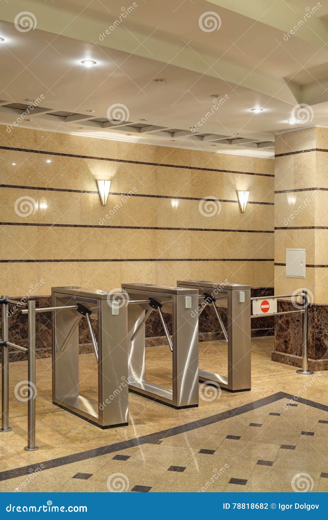 Turnstile stock photo. Image of hall, interior, construction - 78818682