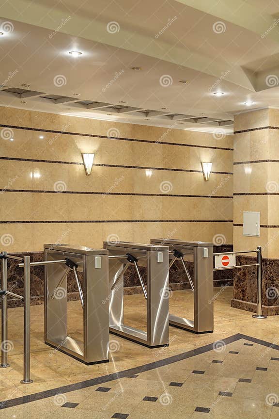 Turnstile stock photo. Image of hall, interior, construction - 78818682
