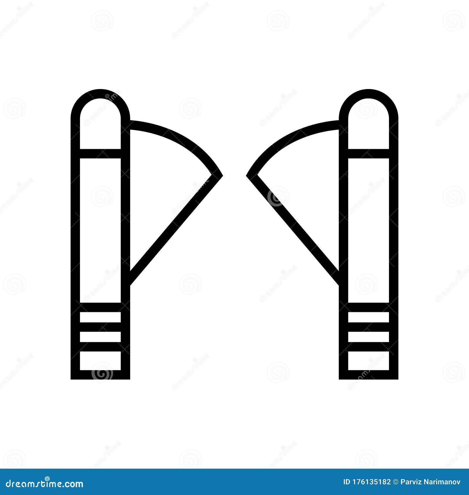 Turnstile Vector Icon Illustration Photo Stock Illustration ...