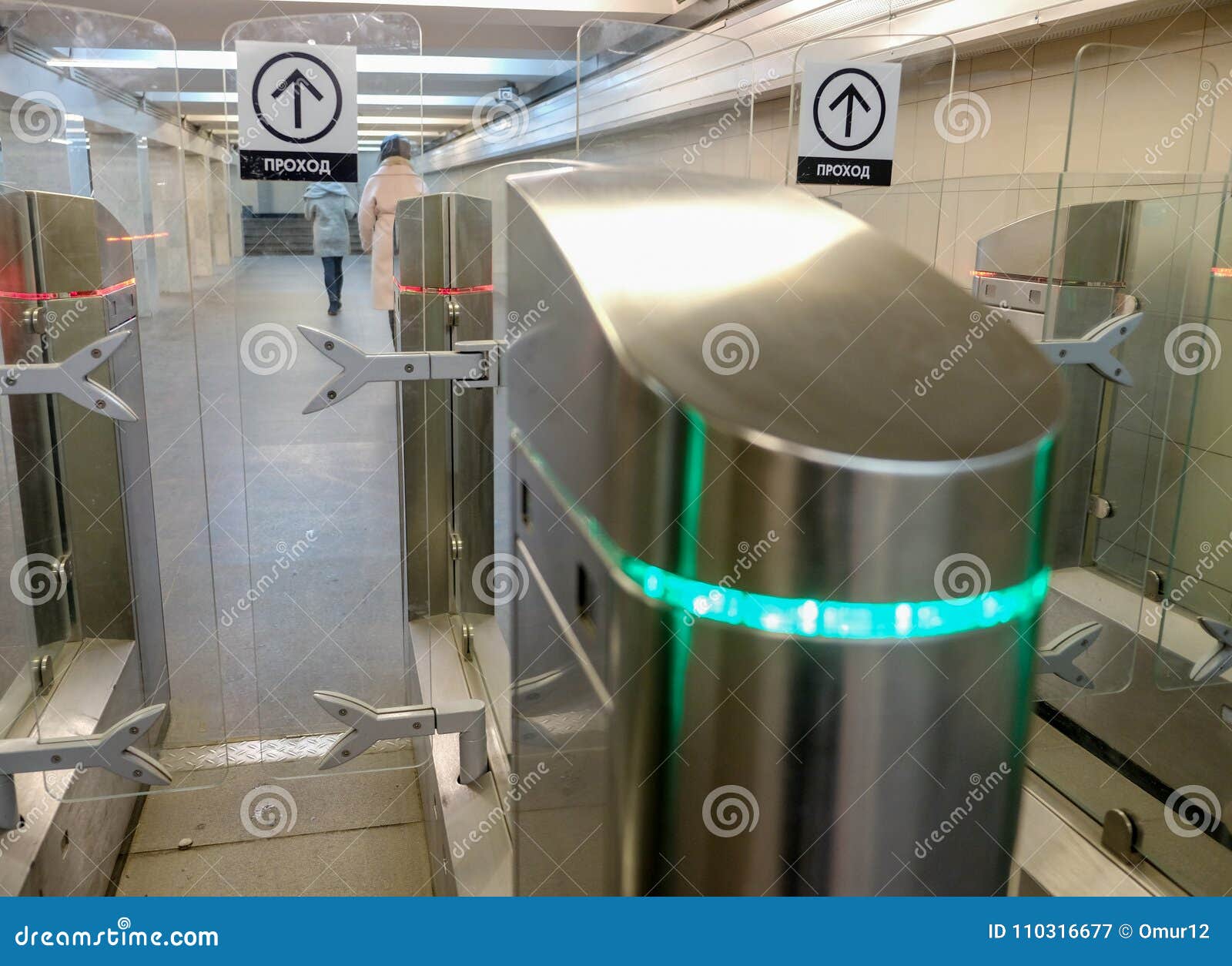 Turnstiles Exit from the Underground Editorial Photography - Image of ...