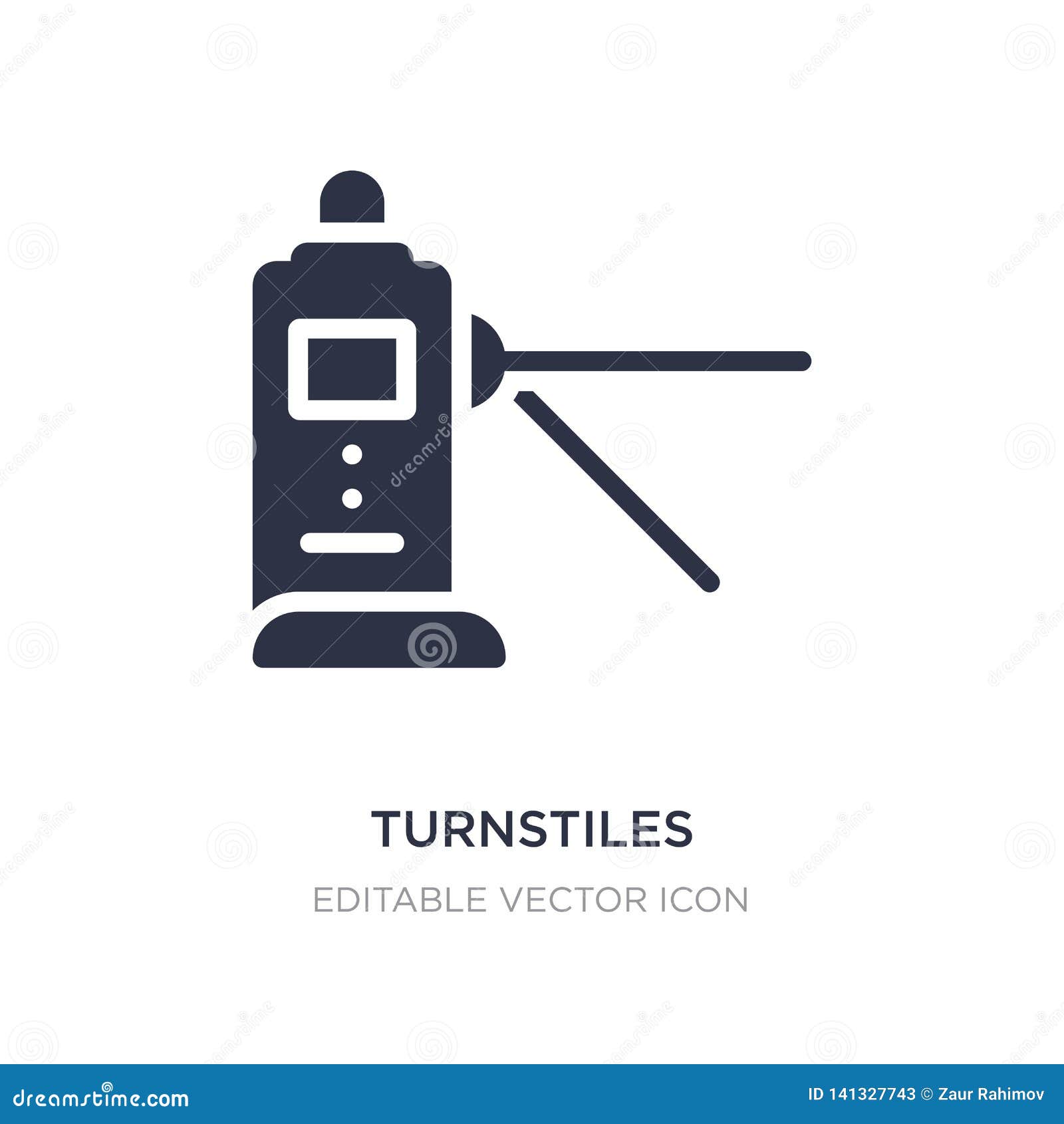 Turnstiles Icon On White Background. Simple Element Illustration From ...