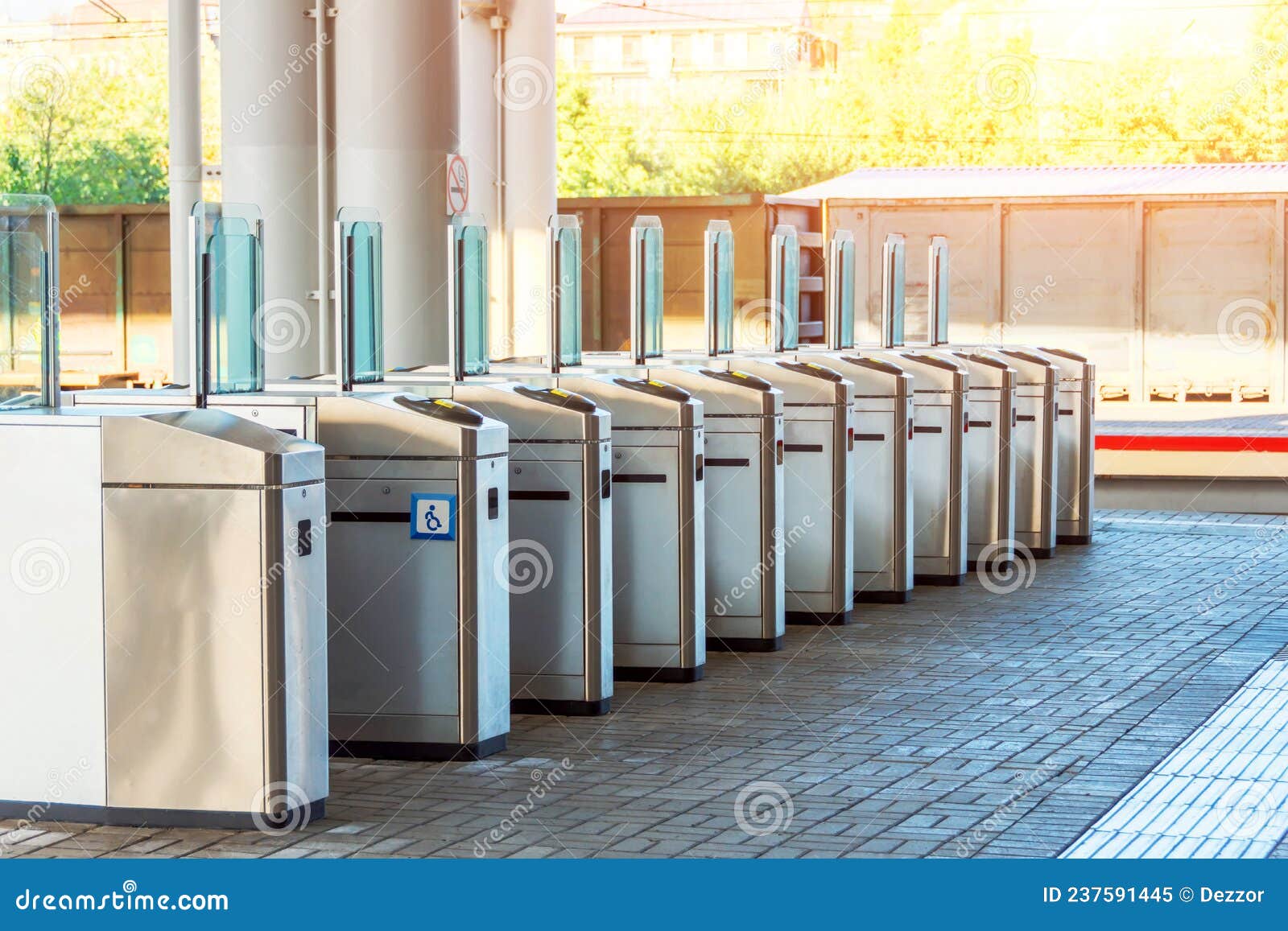 Turnstiles for Presenting and Scanning Tickets on the Platform of ...