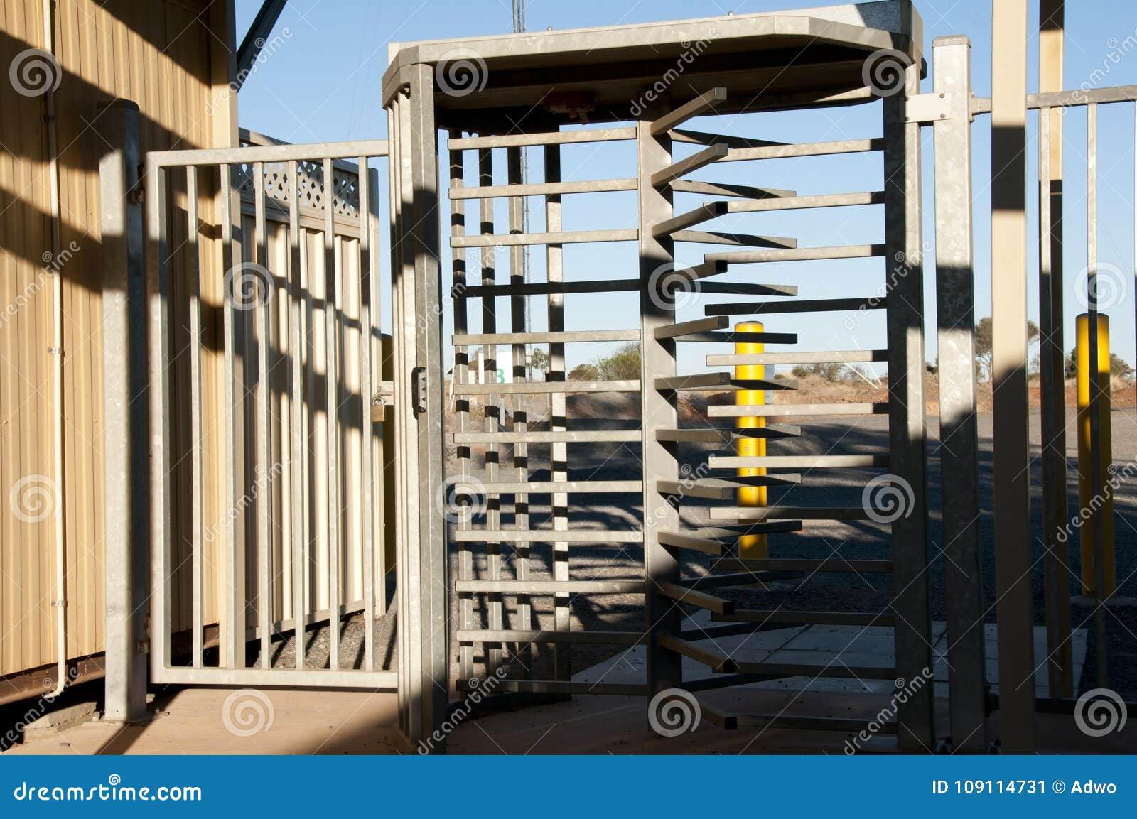 Turnstiles Security Gate stock image. Image of correction - 109114731
