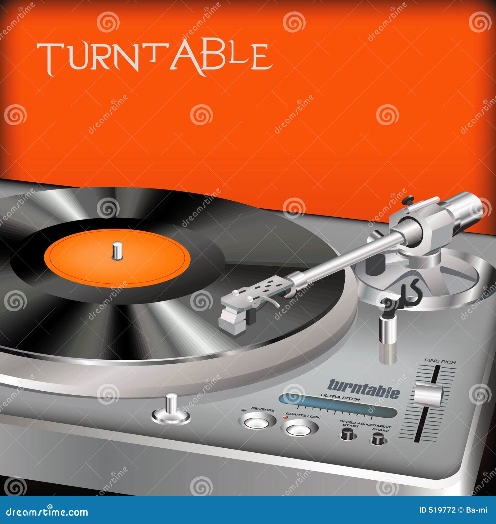 Turntable Vector Illustration | CartoonDealer.com #519772