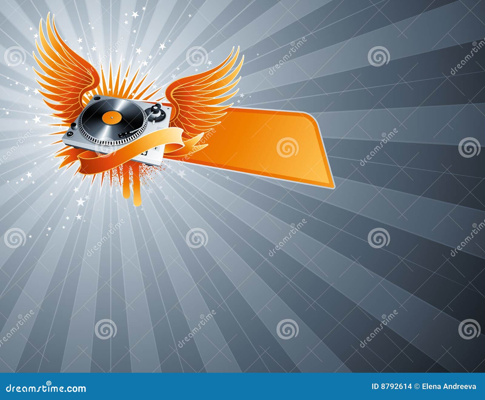 Turntable Abstract Background Royalty-Free Cartoon | CartoonDealer.com ...