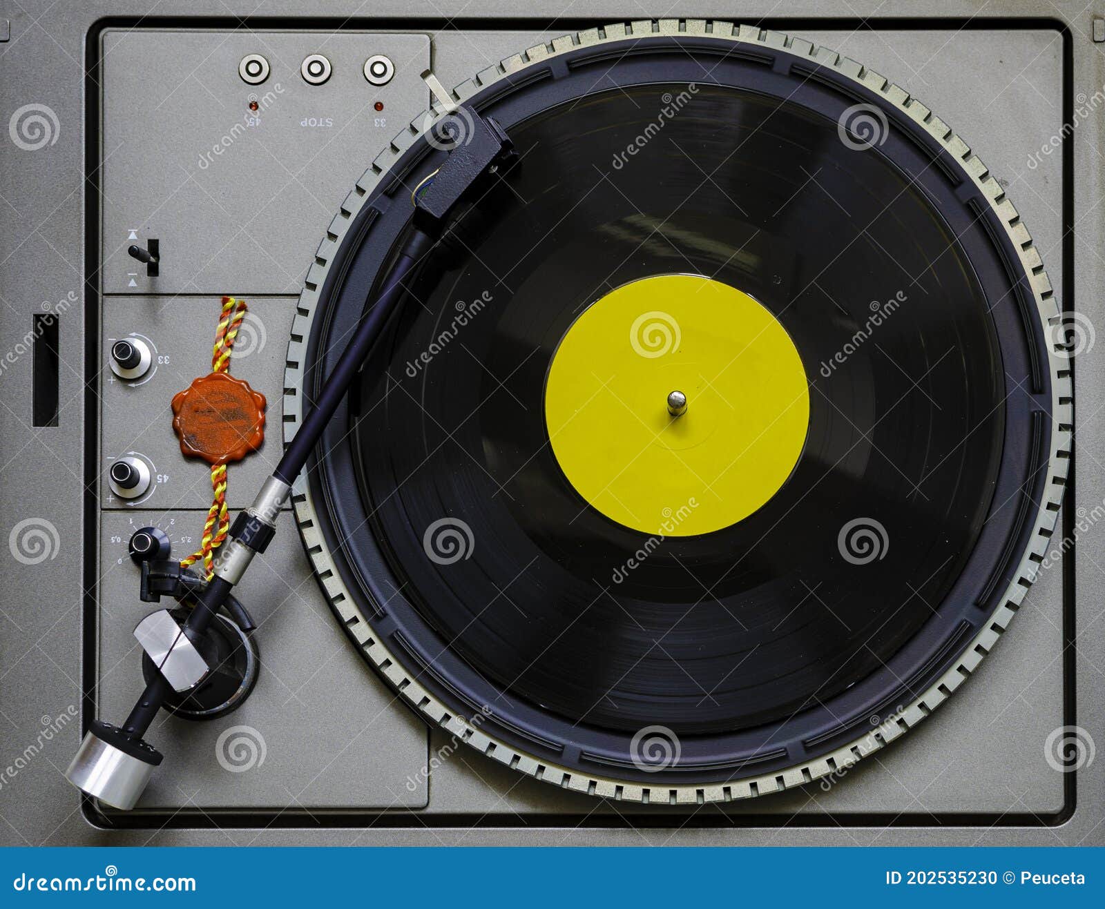Turntable with the Arm with the Headshell Stock Photo - Image of ...