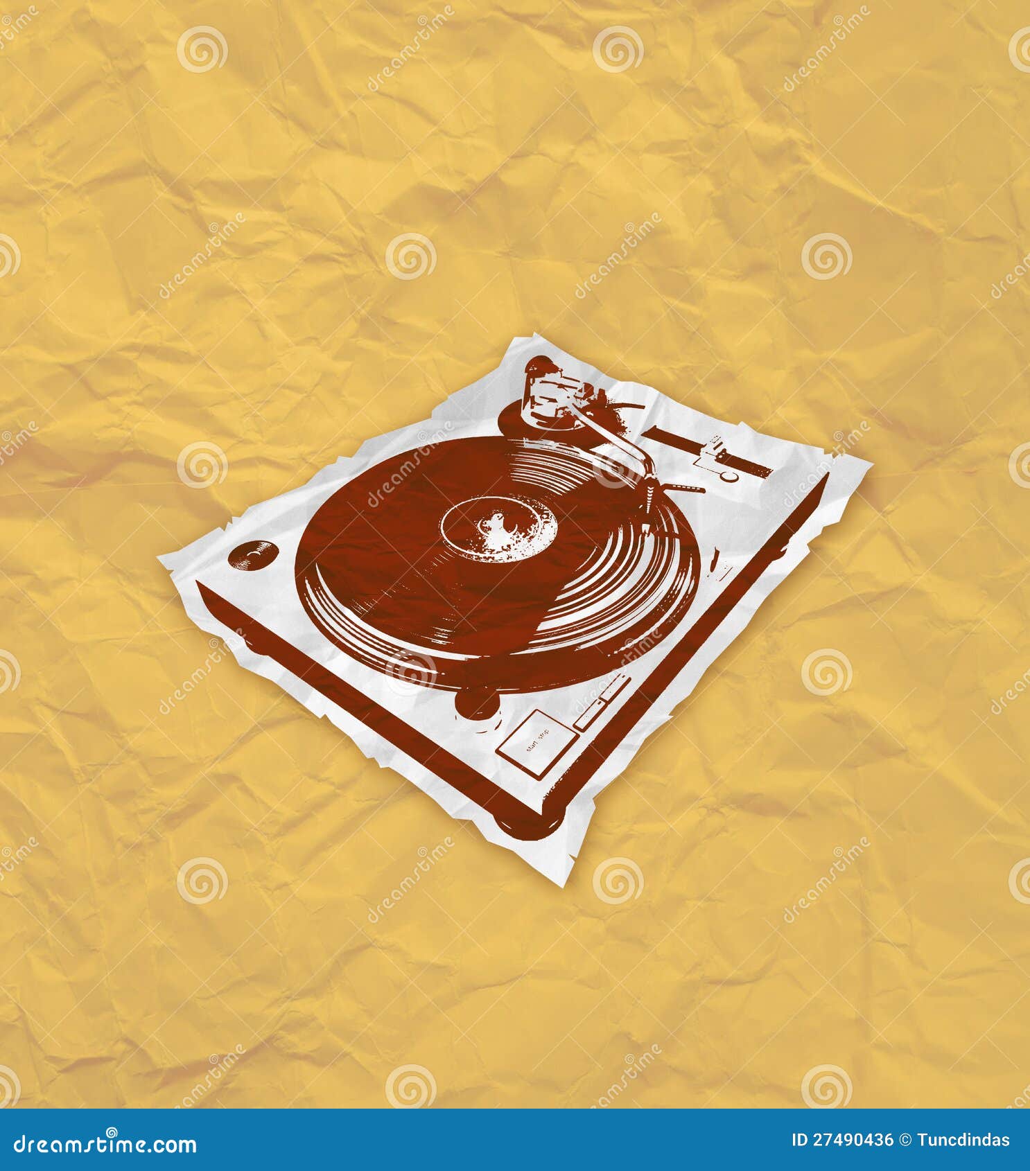 Turntable flyer 2_1 stock illustration. Illustration of abstract - 27490436