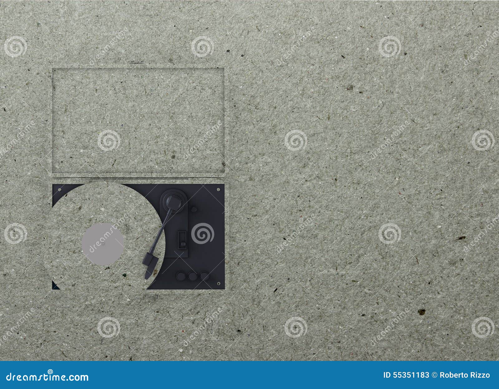 Turntable flyer. stock illustration. Illustration of design - 55351183