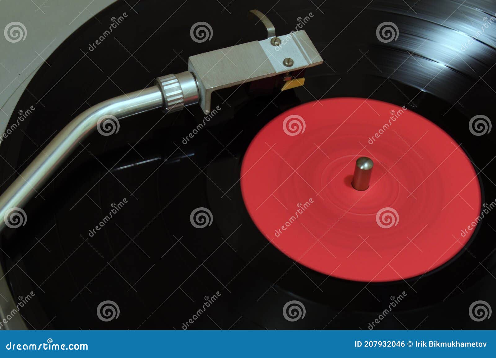 Turntable Head of Vinyl Record Stock Photo - Image of entertainment ...