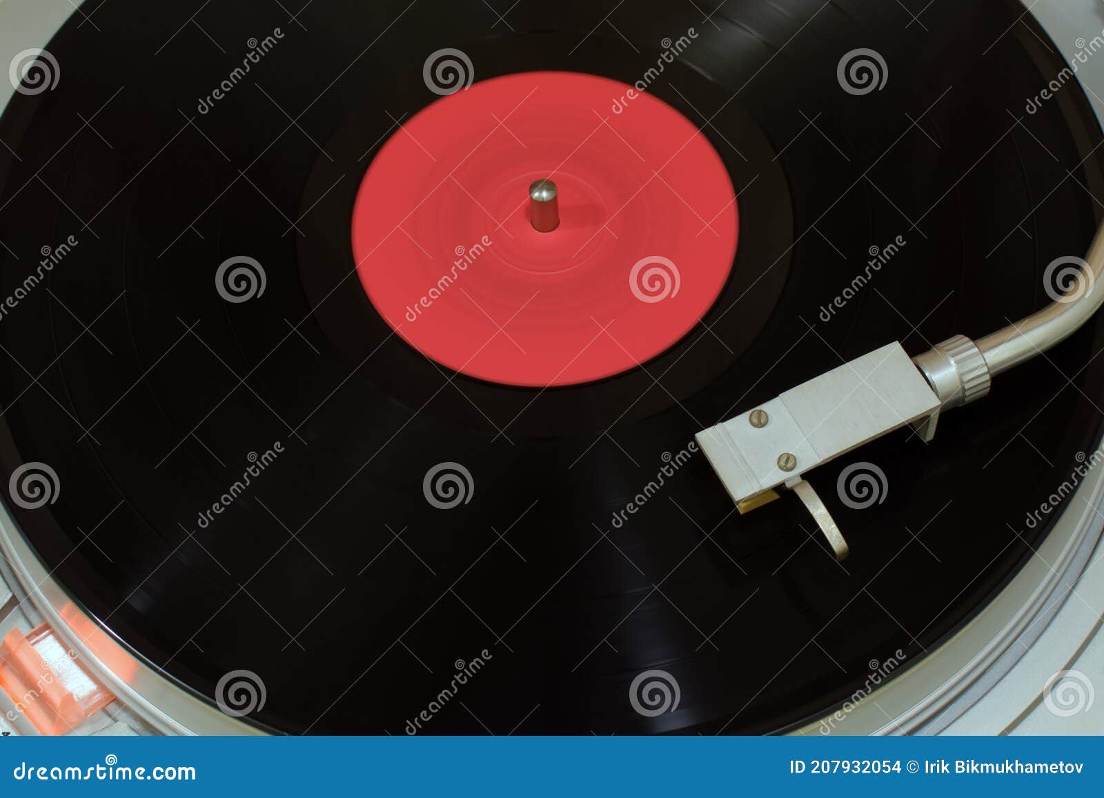 Turntable Head of Vinyl Record Stock Photo - Image of entertainment ...