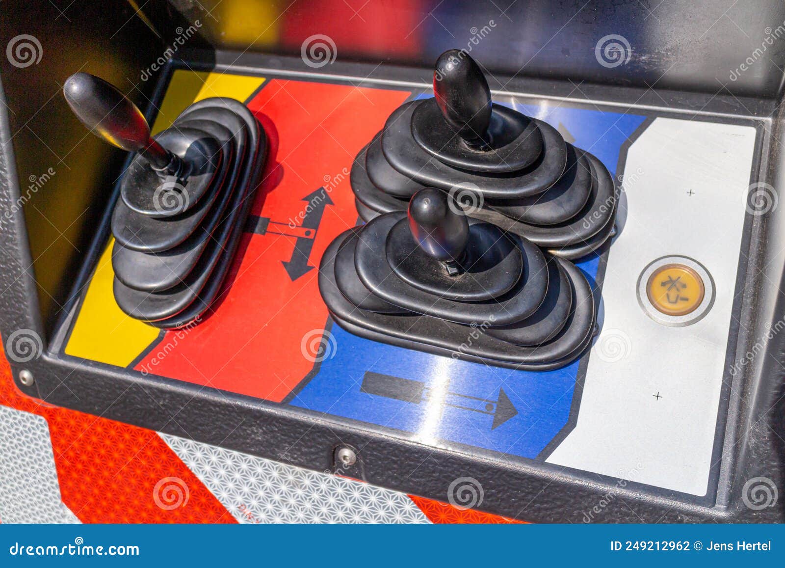 Turntable Ladder Control Panel Stock Photo - Image of equipment, danger ...