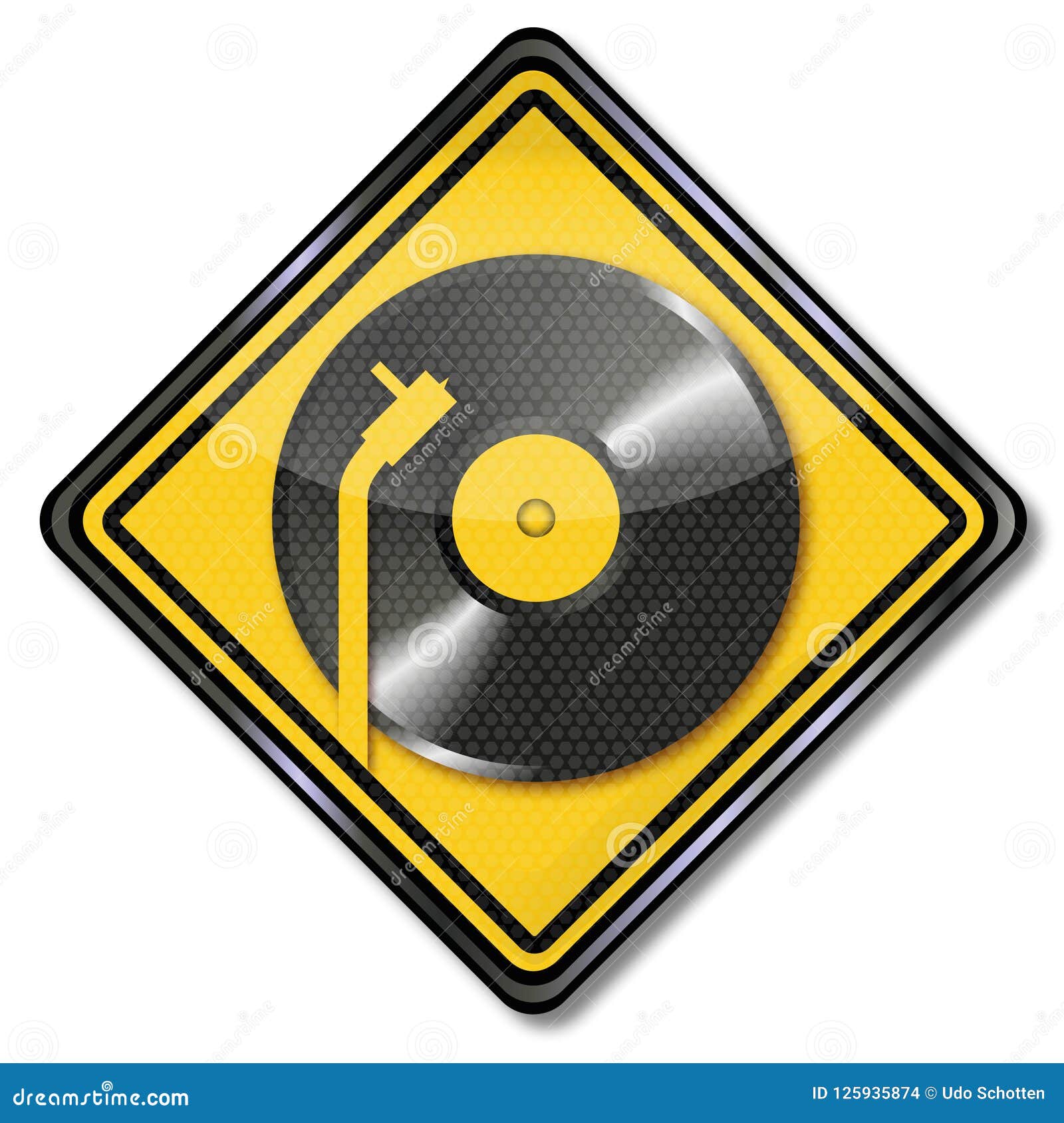 The Music Disk Icon. Musical Symbol. Flat Cartoon Vector ...