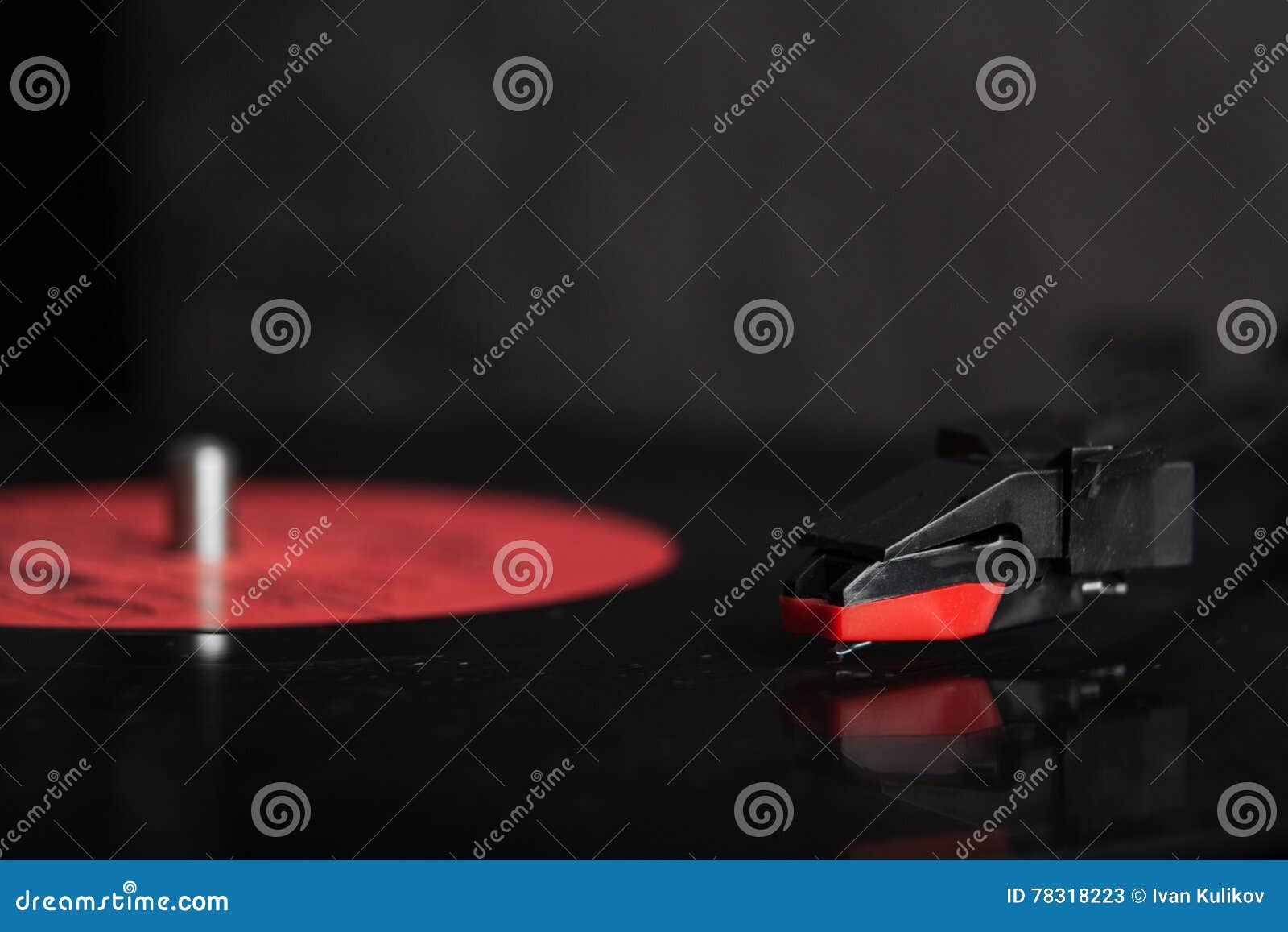 Turntable needle closeup stock image. Image of turntable - 78318223