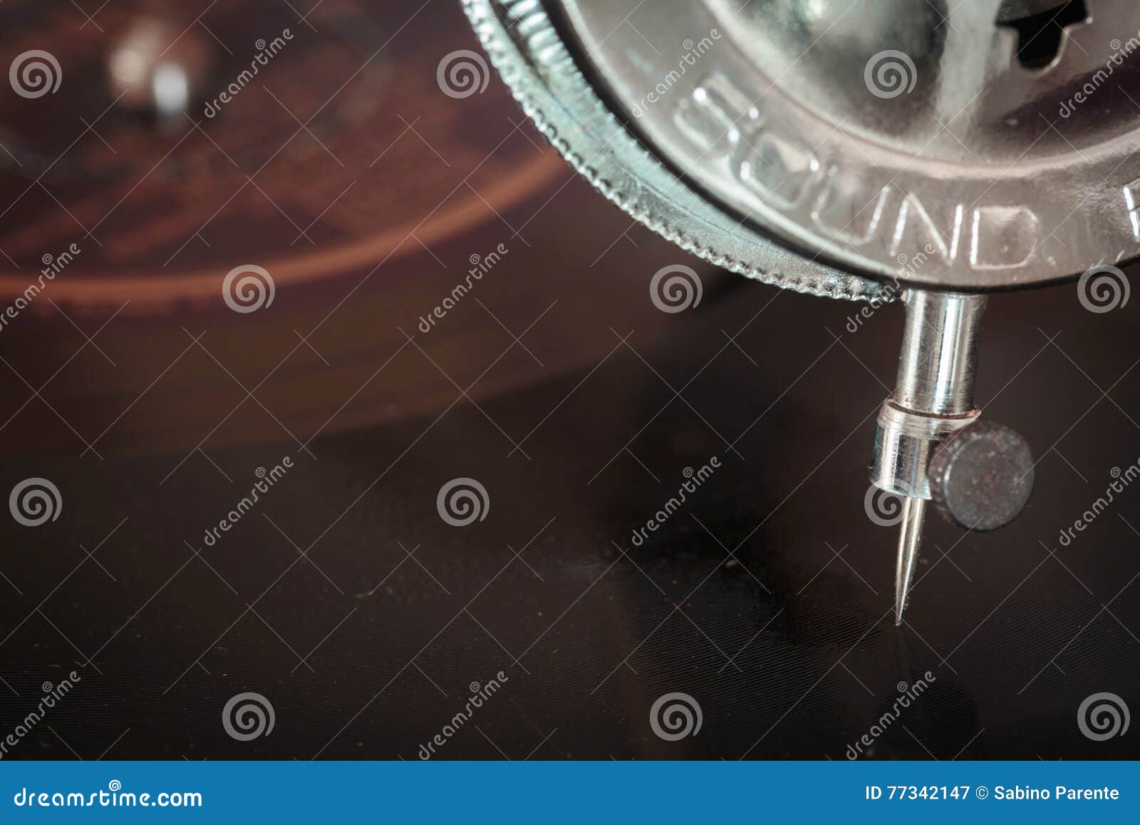 Turntable Needle from a Phonograph Stock Image - Image of antique ...