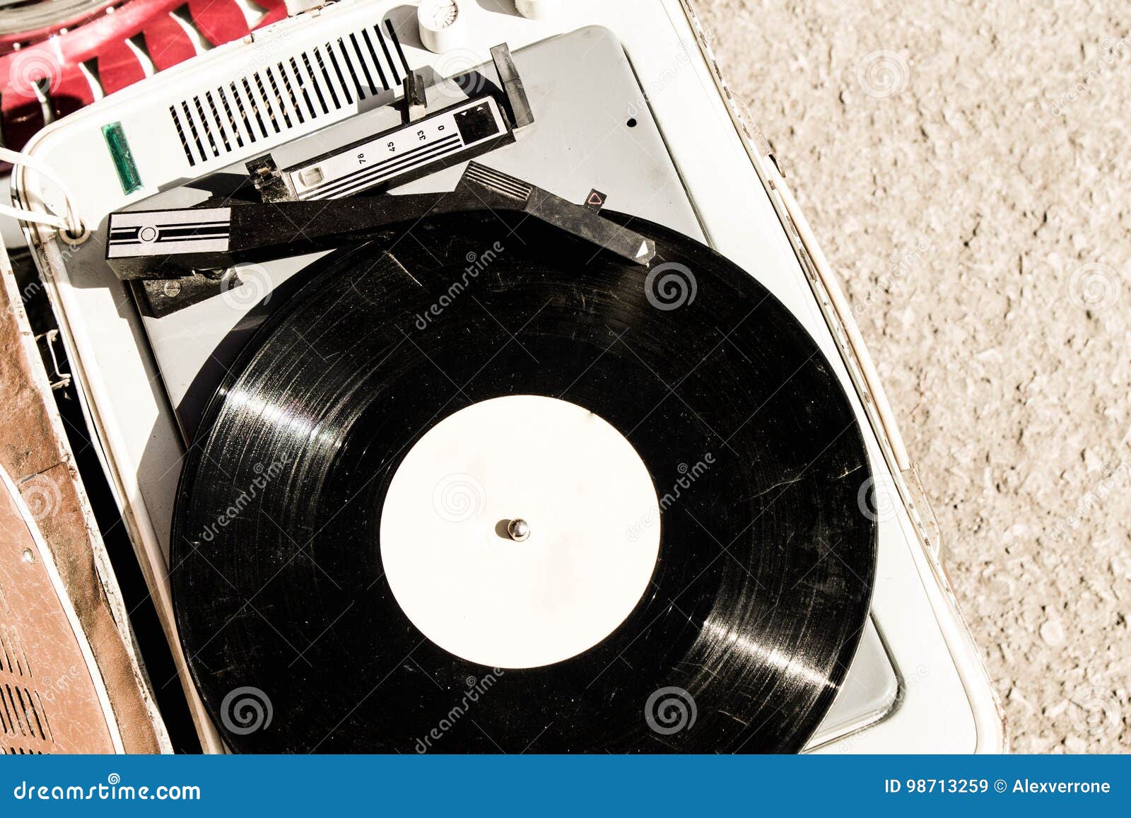 The turntable stock image. Image of record, style, disco - 98713259