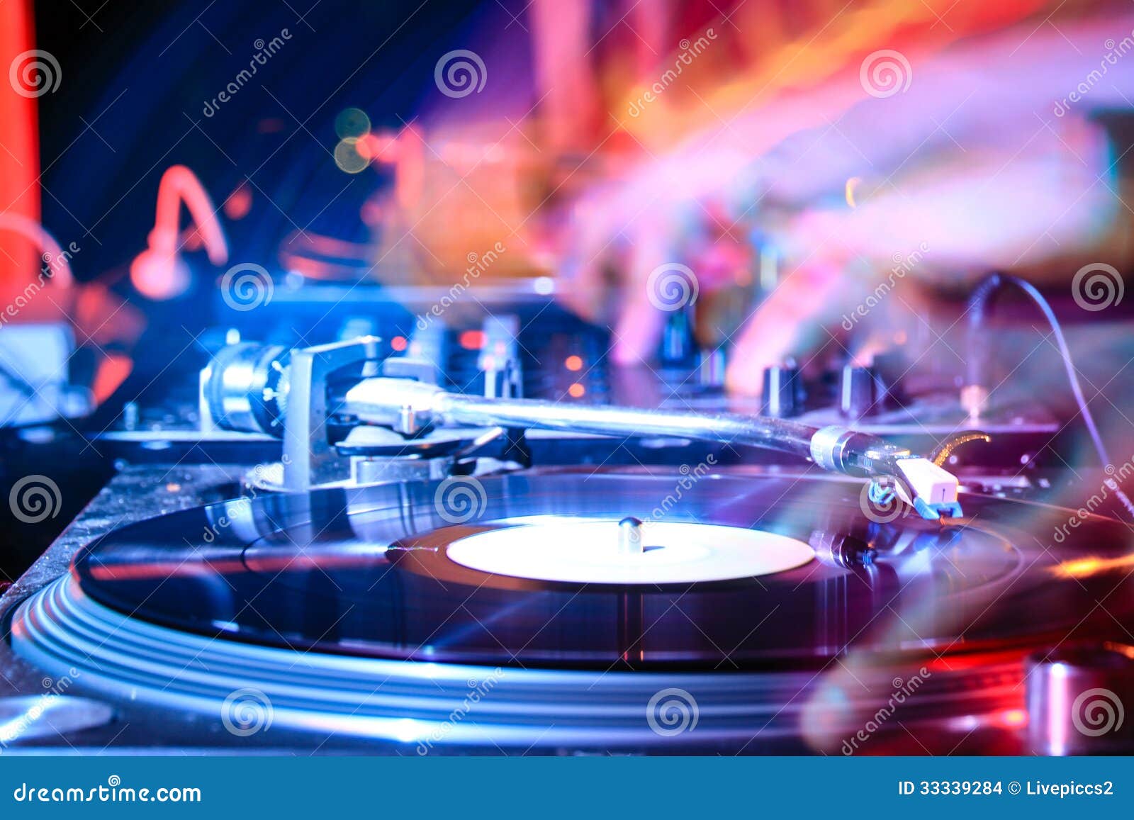 Turntable stock photo. Image of music, mixture, light - 33339284
