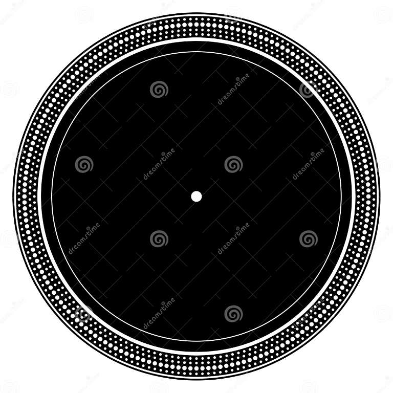 Turntable plate stock vector. Illustration of design - 19731927