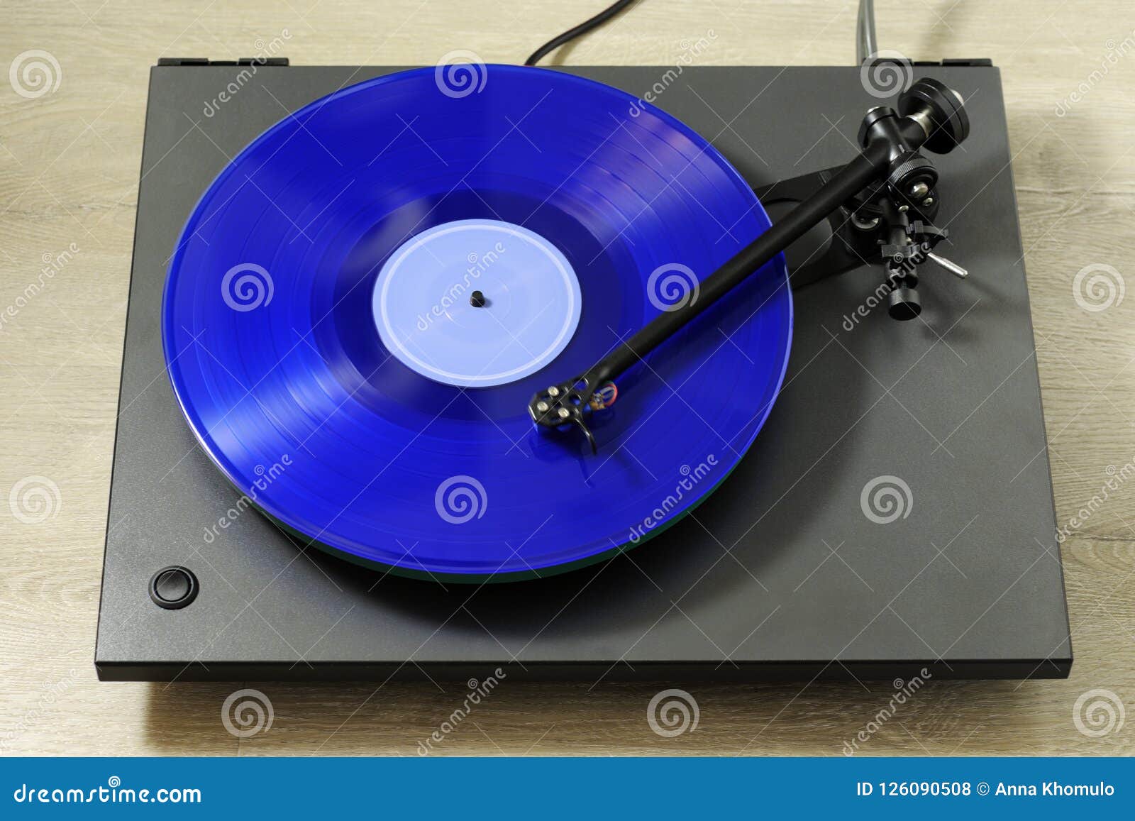 Turntable playing record stock photo. Image of vinyl - 126090508
