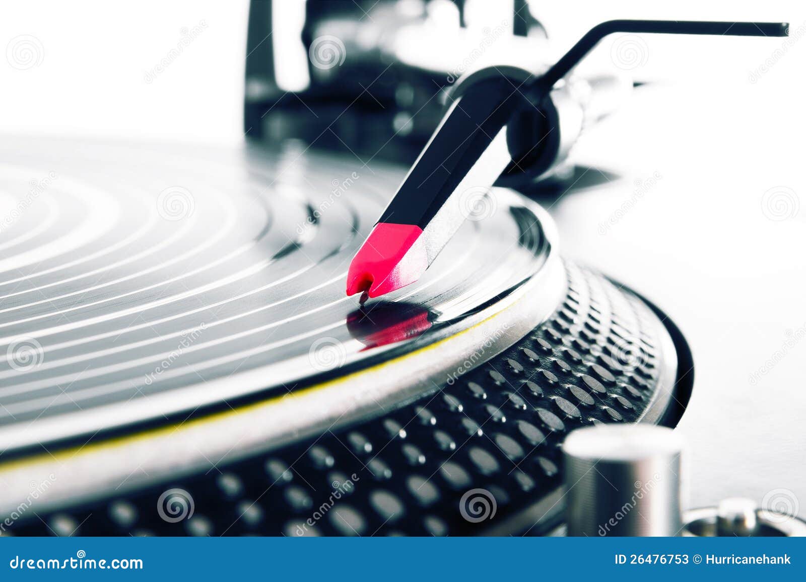 Turntable Playing Vinyl with Music Stock Image - Image of macro, record ...