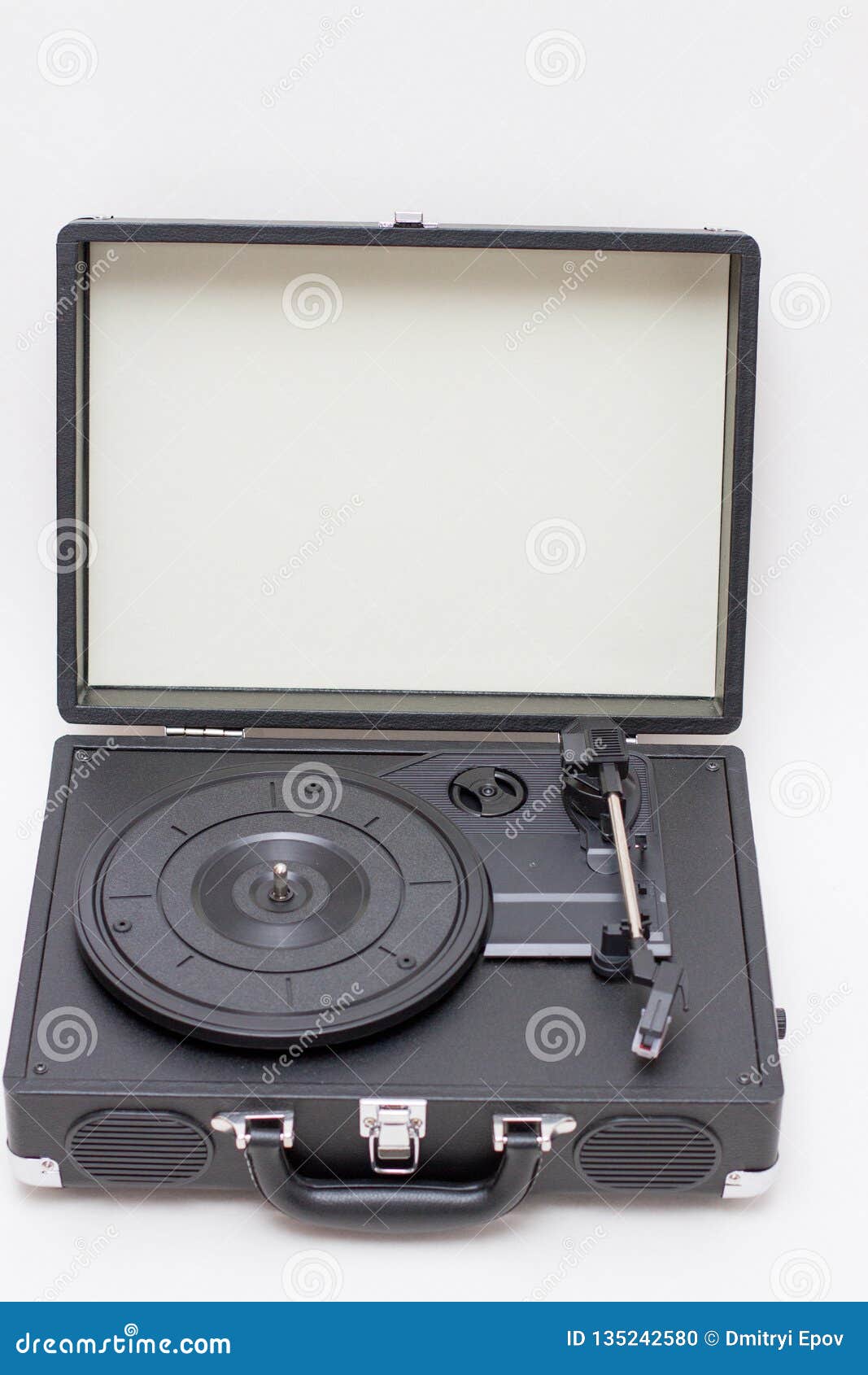 Turntable Suitcase on White Background Stock Photo - Image of white ...