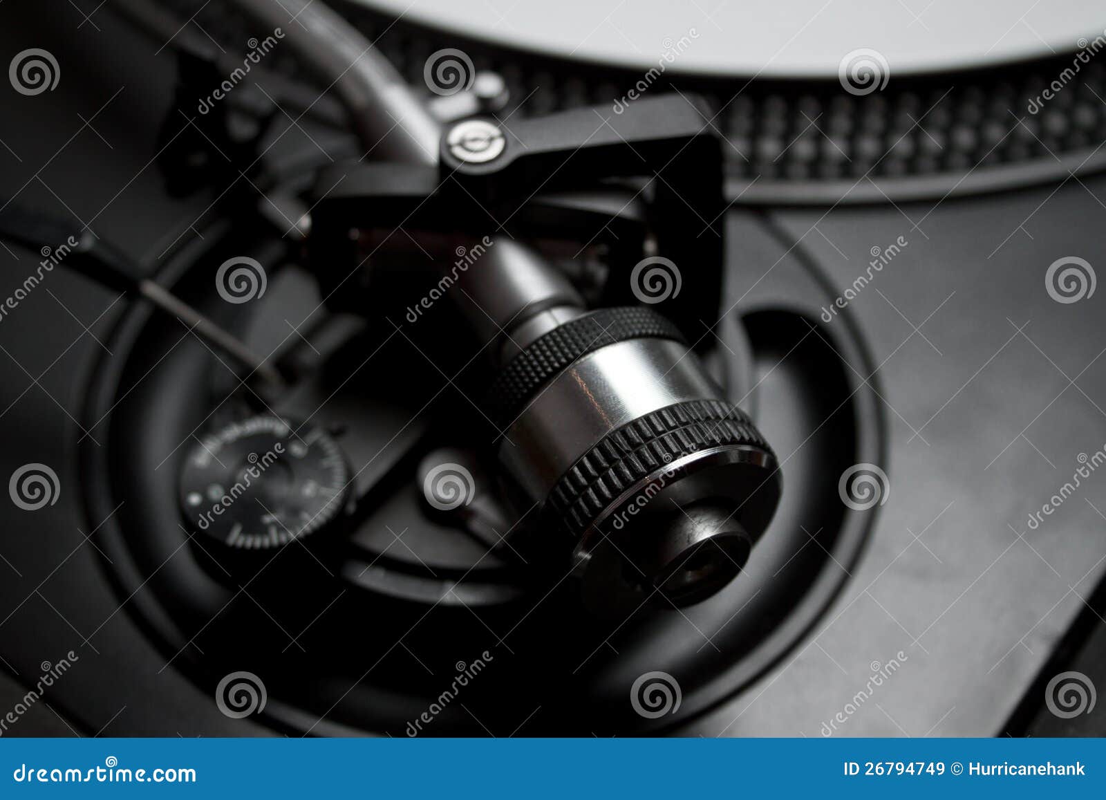 Turntable Tonearm Adjustment Stock Image - Image of disc, closeup: 26794749
