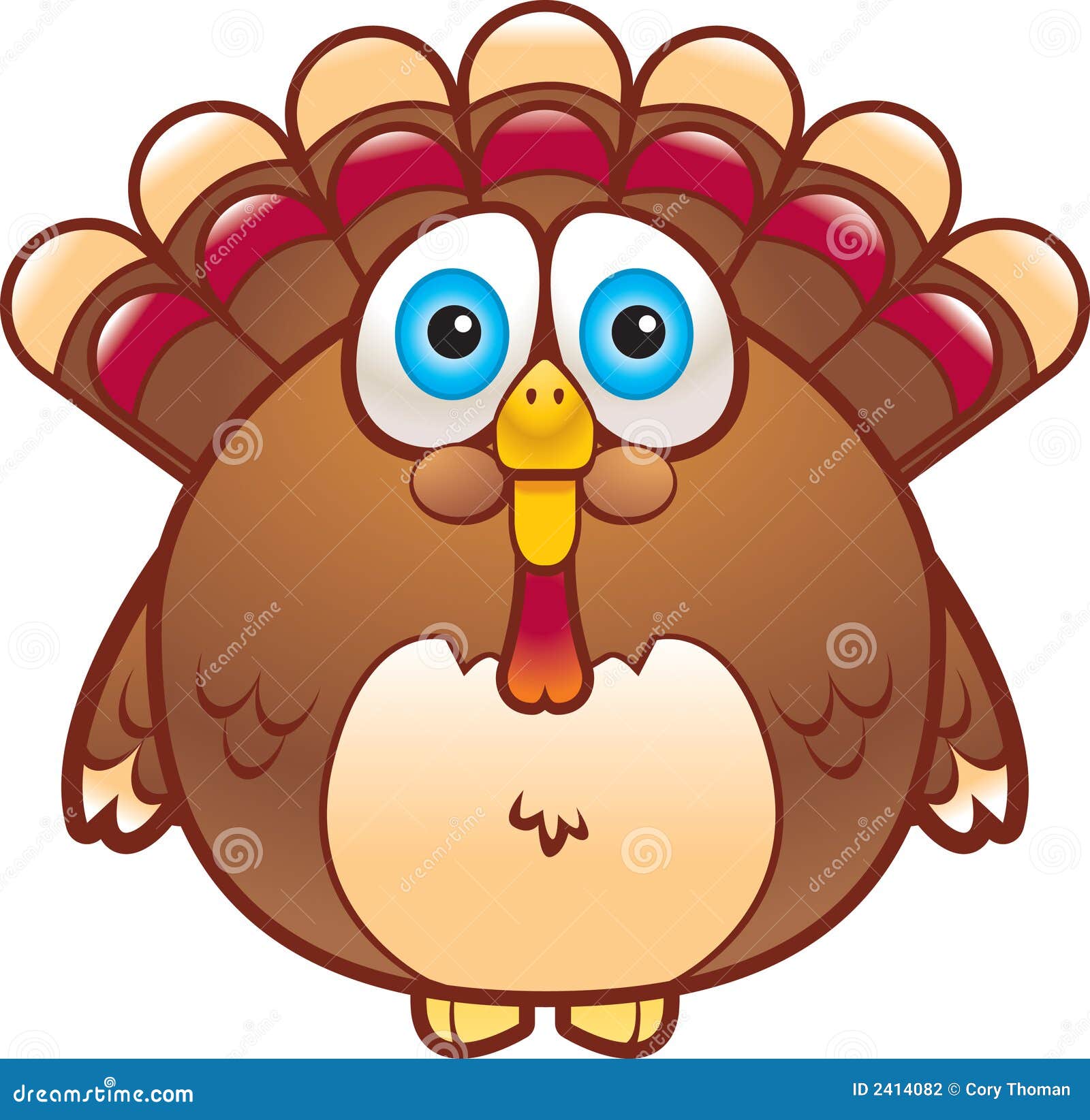 Turquía gorda ilustración del vector. Ilustración de historieta - 2414082