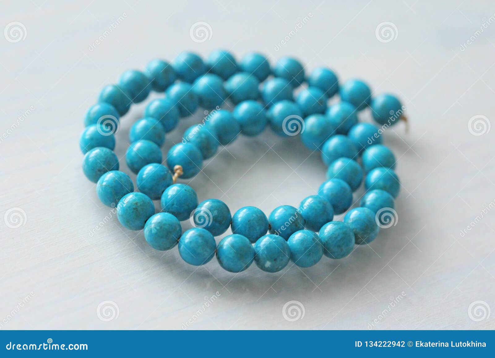 Turquesa Piedra Natural De La Turquesa, Gotas Redondas Foto de archivo ...