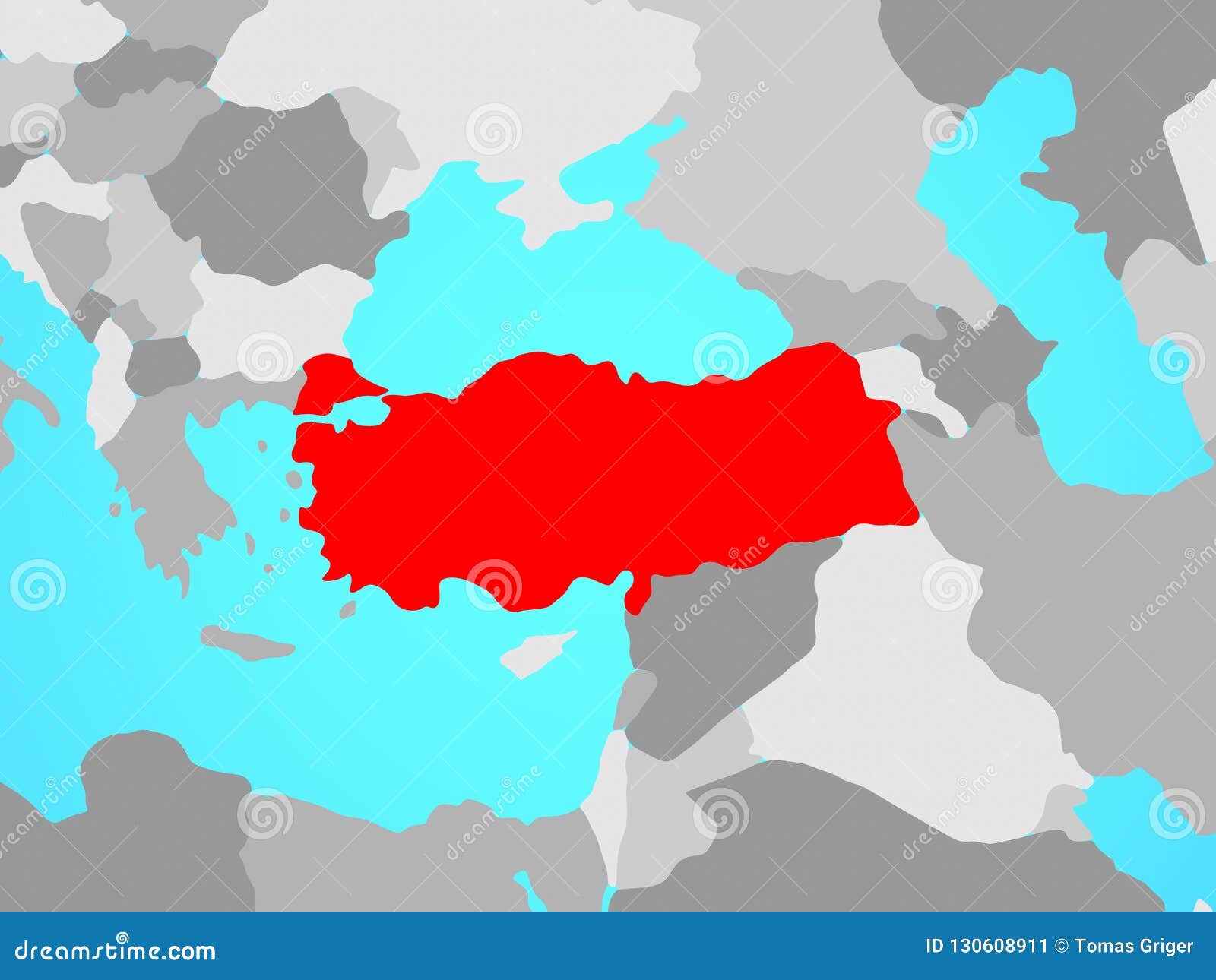 Turquia no mapa ilustração stock. Ilustração de globo - 130608911